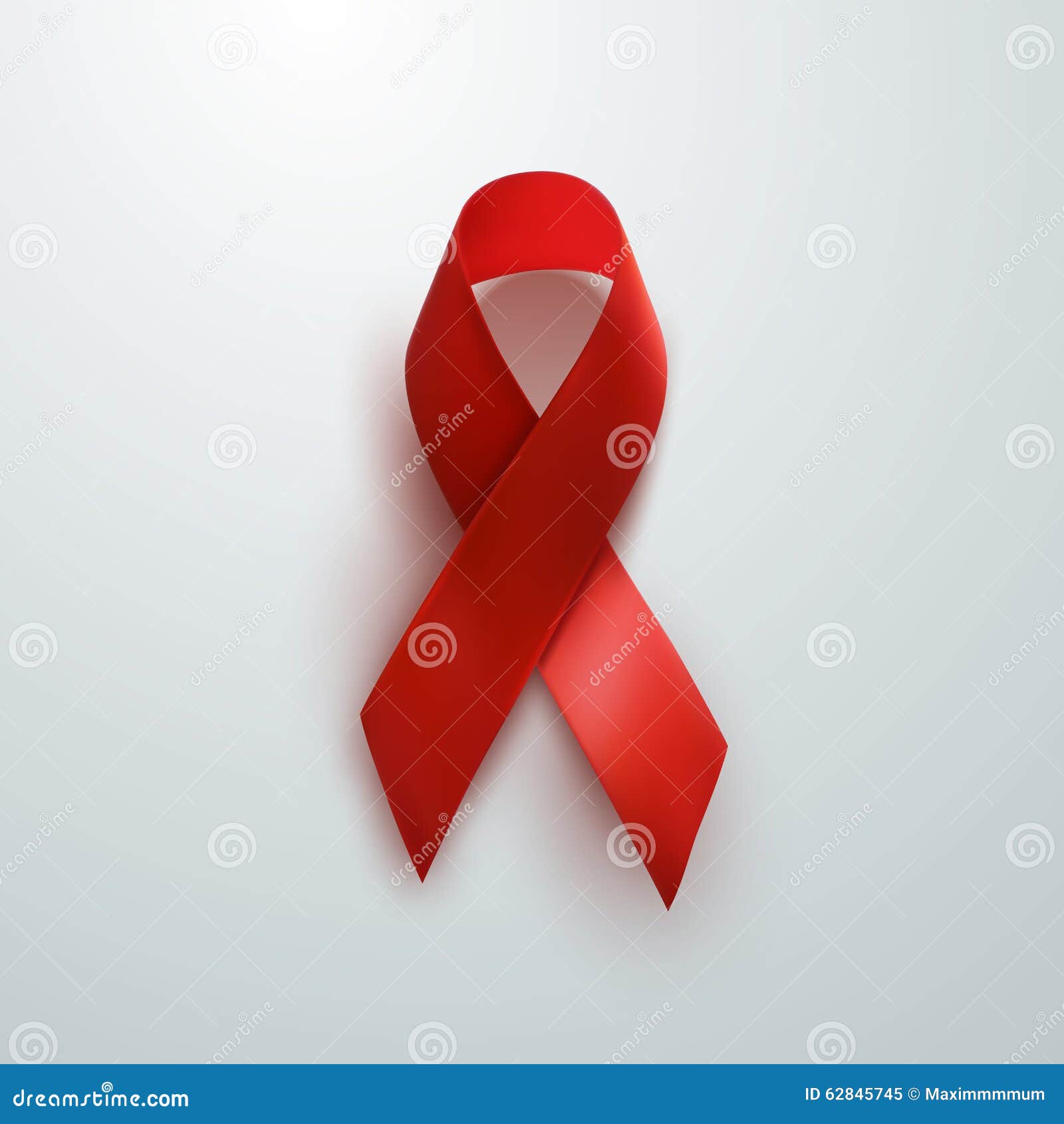 Aids Awareness Red Ribbon. stock vector. Illustration of cancer - 62845745