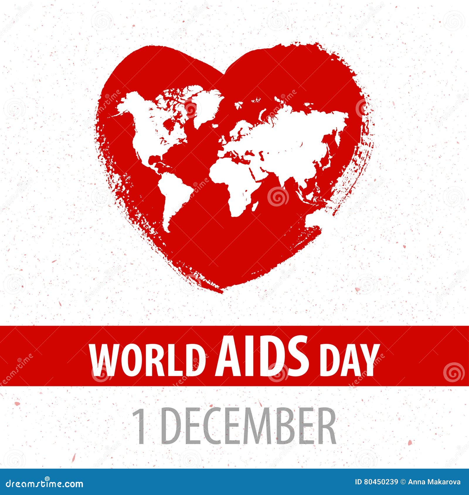 Aids Awareness Ribbon Background. 1 December - World Day. Vector ...