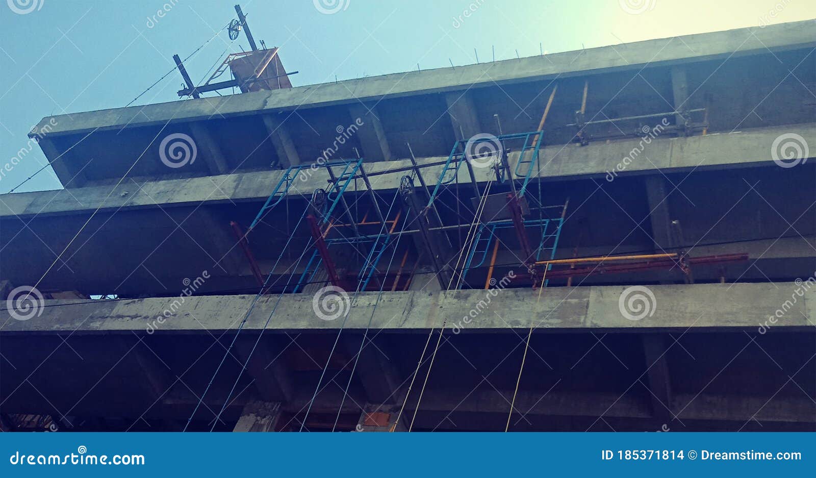 Aids Construction of High Rise Building Construction Stock Photo ...