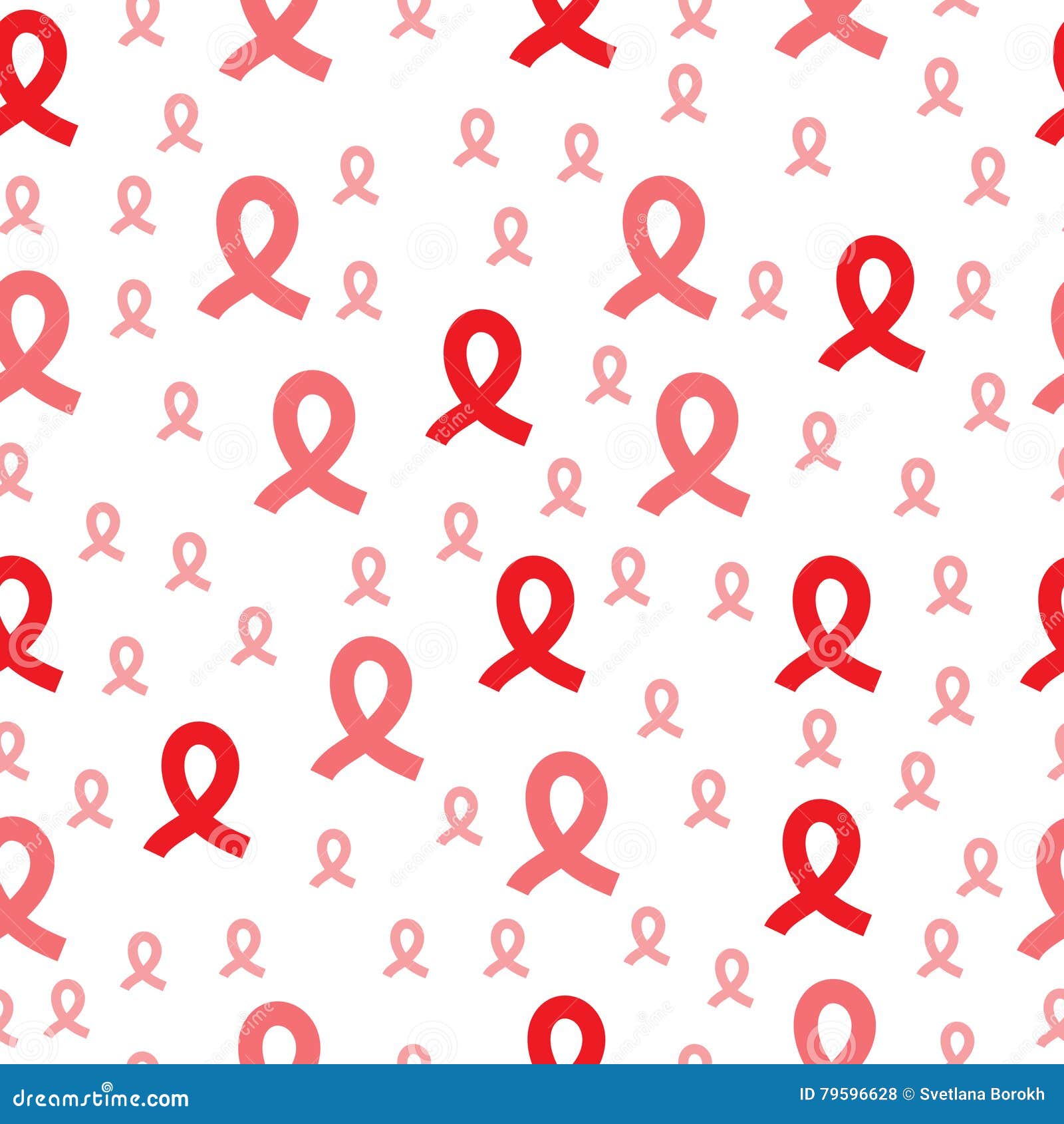 AIDS, HIV Red Ribbon Seamless Pattern, Seamless Texture Background ...