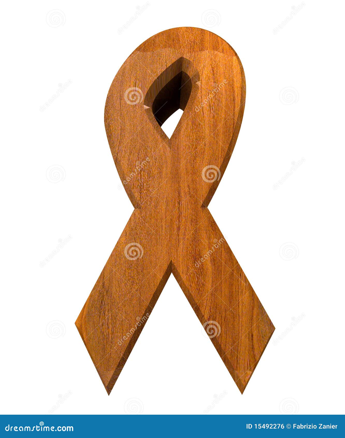 Aids Hiv Symbol In Wood (3d) Stock Illustration - Illustration of ...