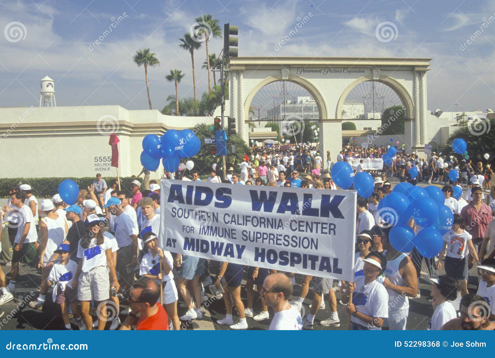 AIDS Rally at Paramount Studios, Los Angeles, California Editorial ...
