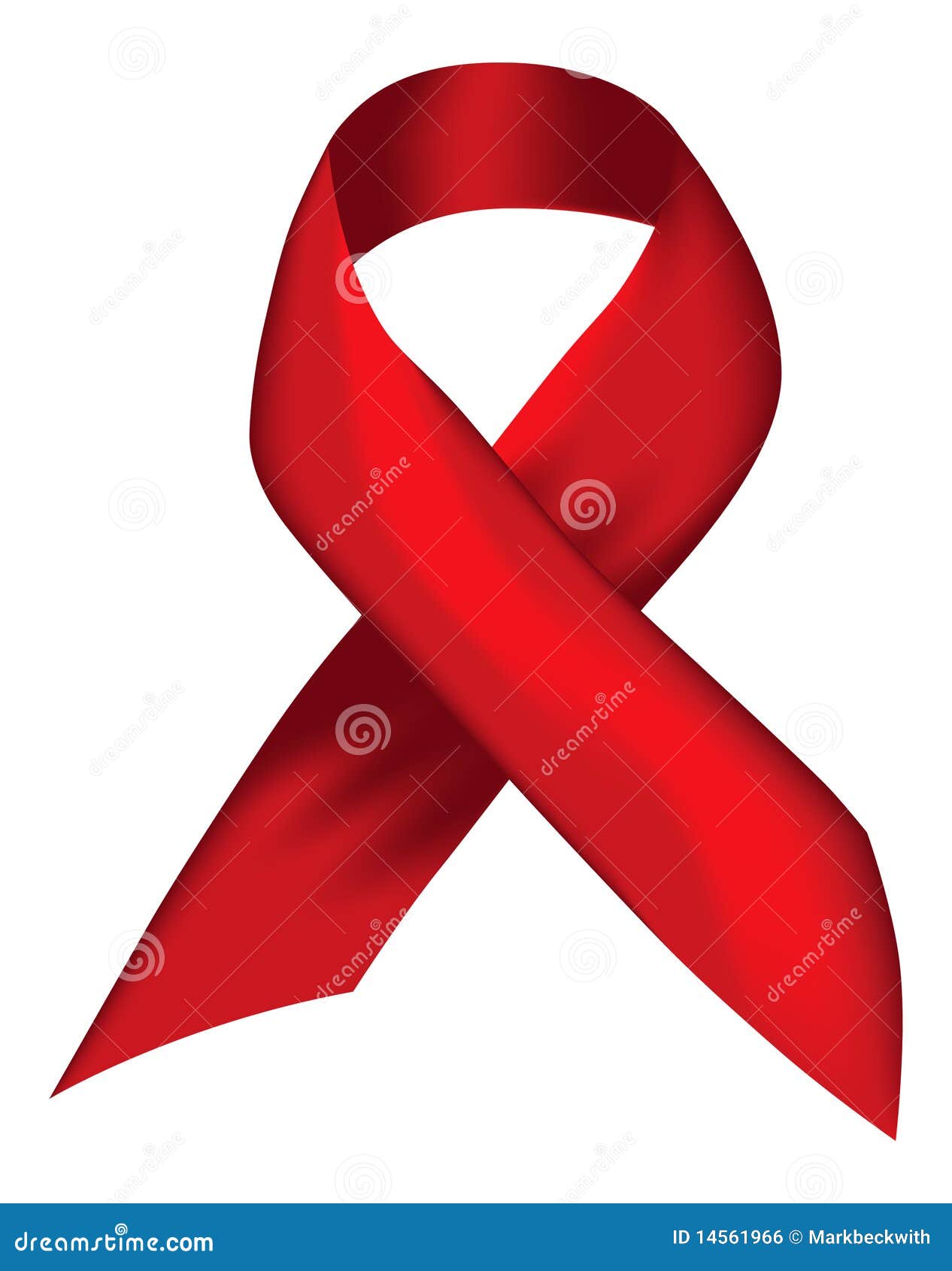 AIDS red ribbon stock vector. Illustration of isolated - 14561966