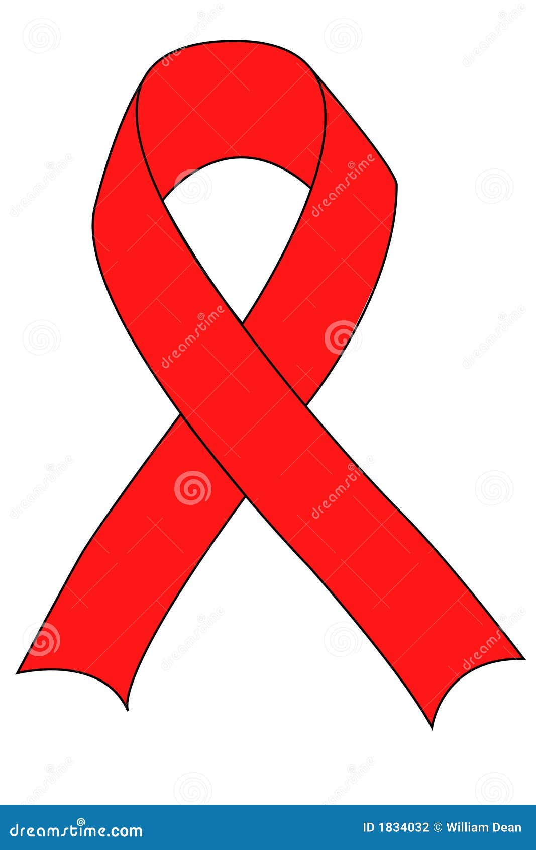 Aids Ribbon stock vector. Illustration of sickness, survivor - 1834032