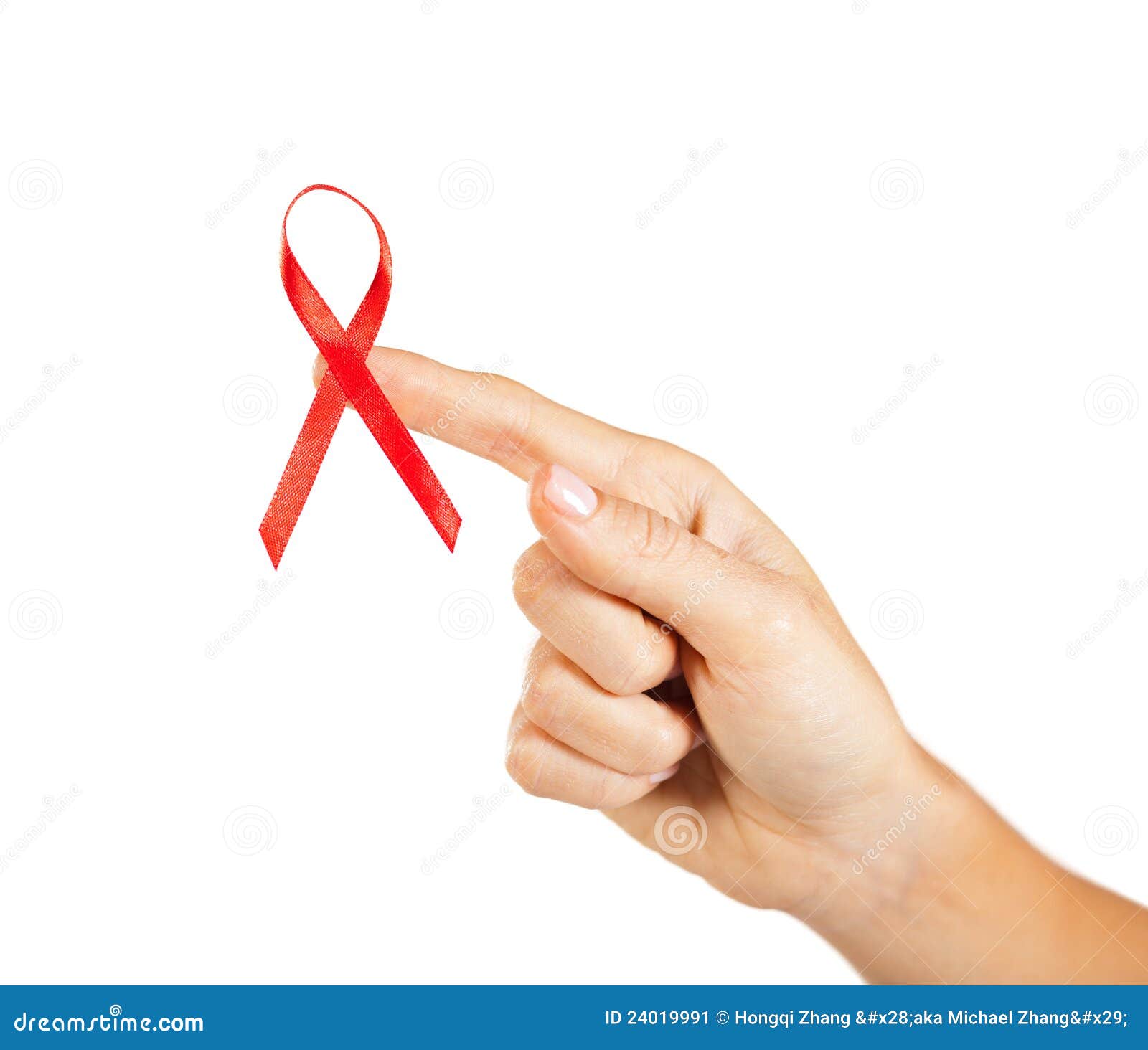 Aids ribbon stock image. Image of cutout, silk, hand - 24019991