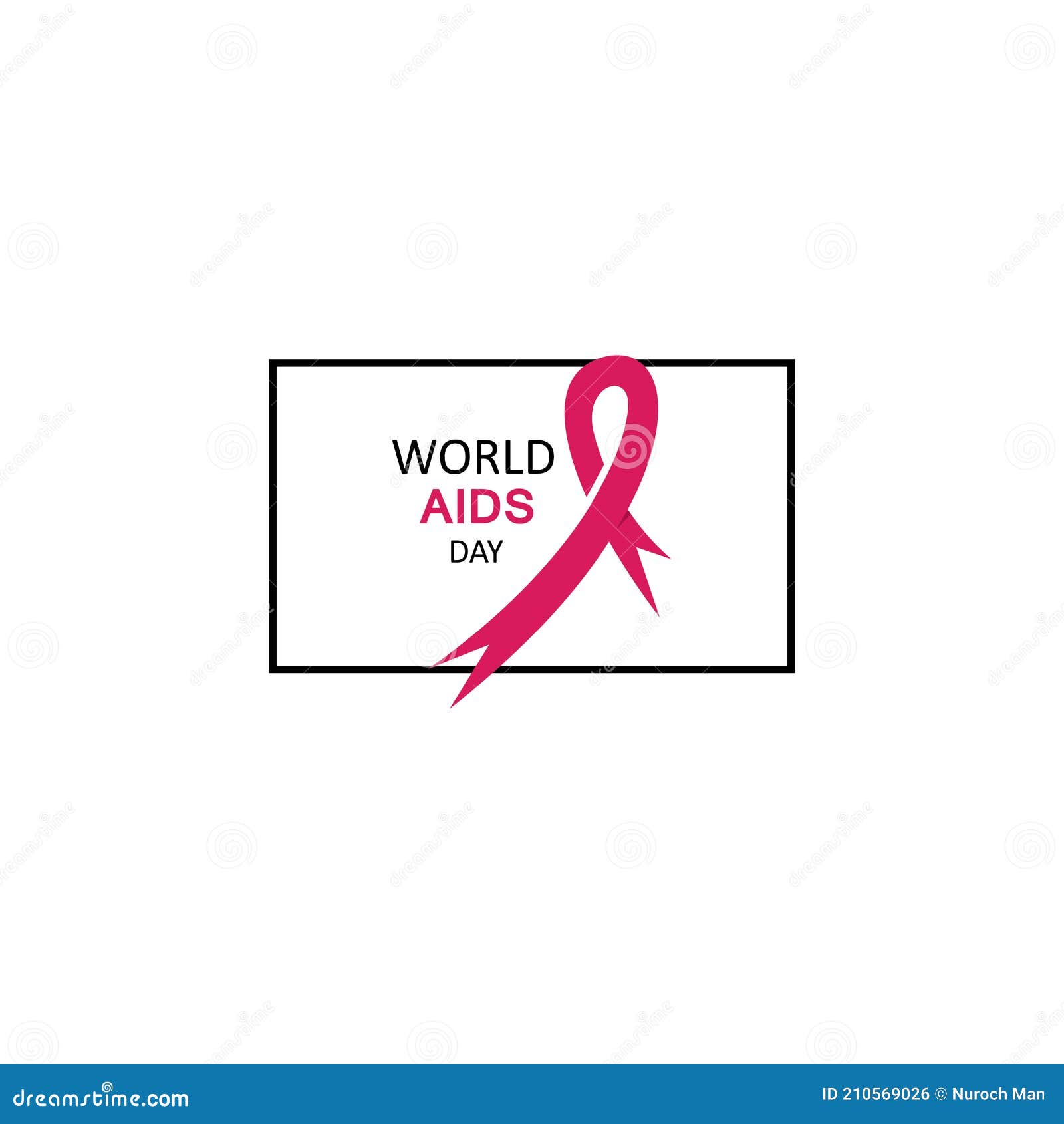 Aids Ribbon Logo and World Aids Day Vector Design. Stock Vector ...