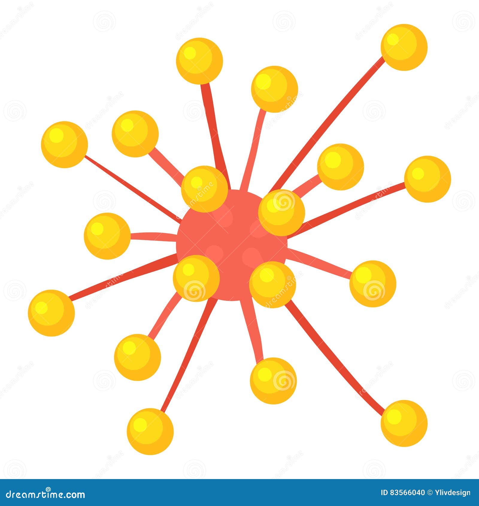 AIDS Virus Icon, Cartoon Style Stock Vector - Illustration of ...