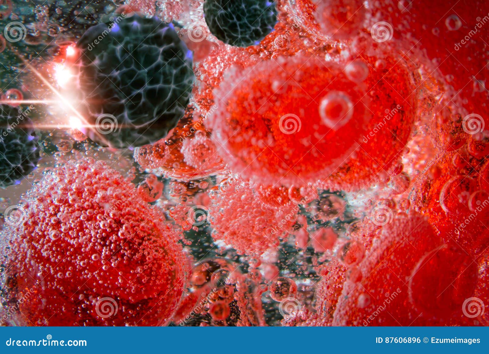 Aids Virus Macro Concept stock photo. Image of cells - 87606896