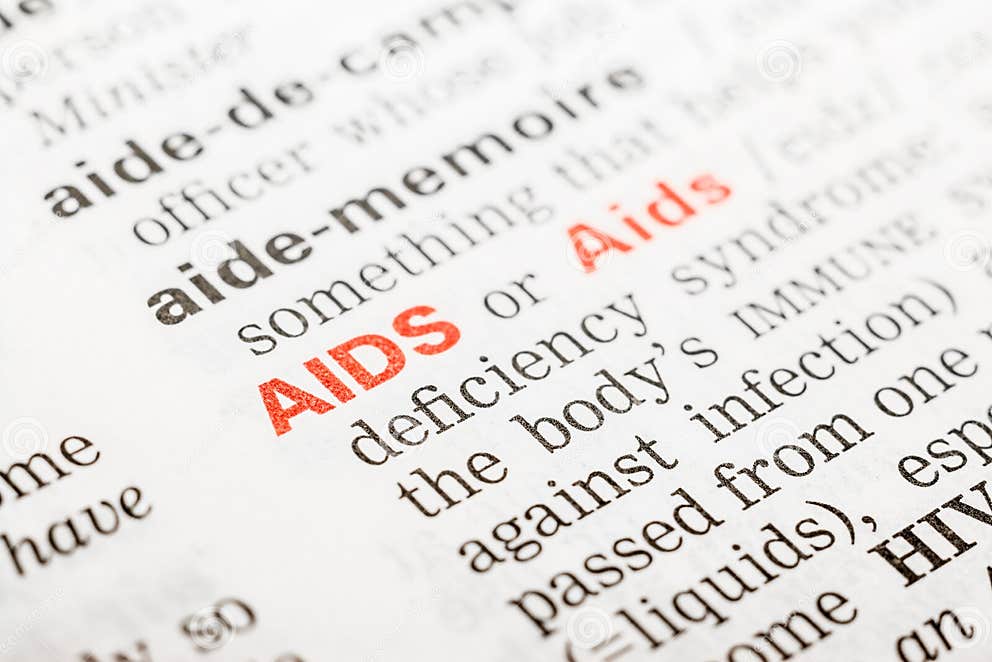 Aids Word Definition stock photo. Image of illness, immune - 37877138
