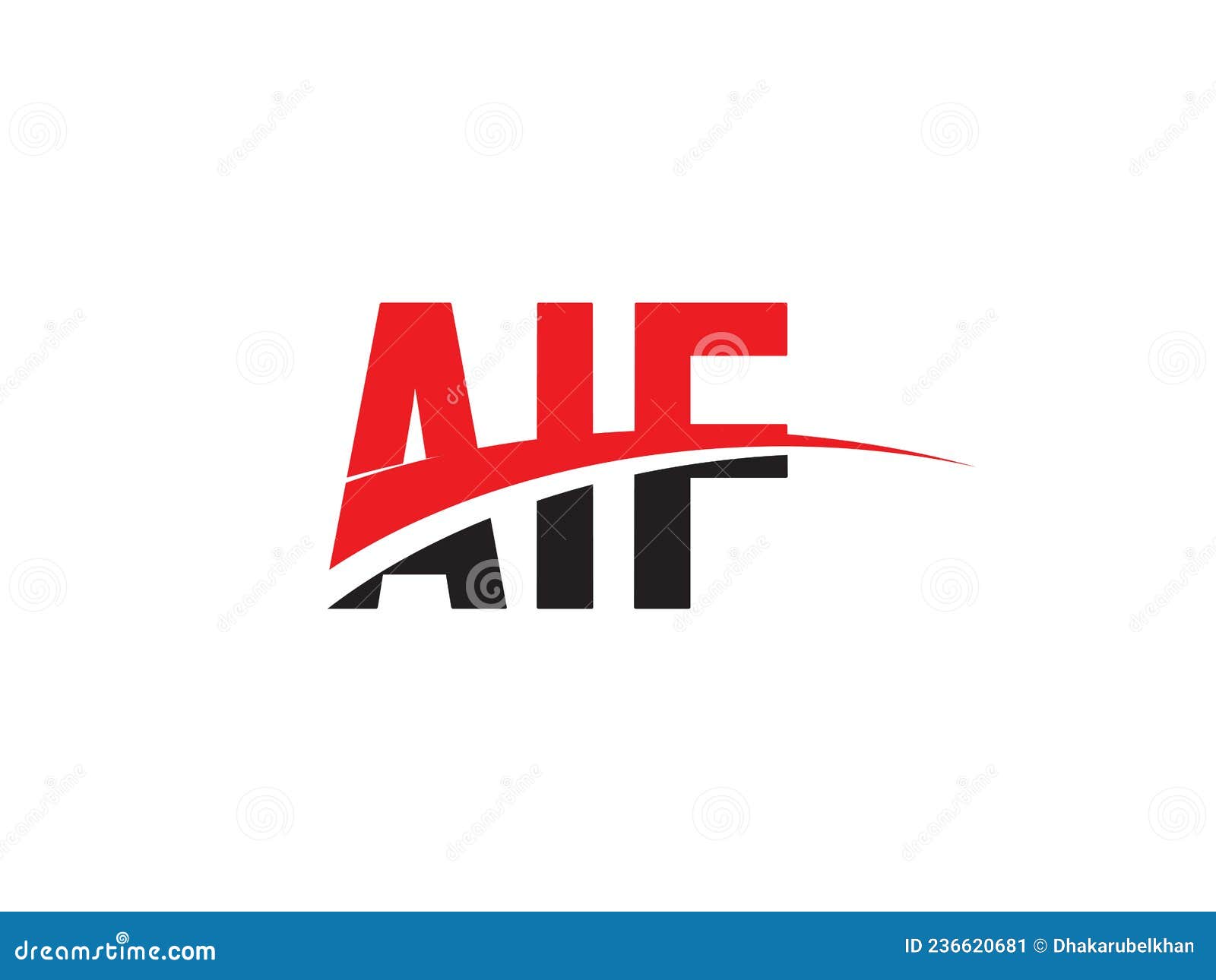 AIF Letter Initial Logo Design Vector Illustration Stock Vector ...