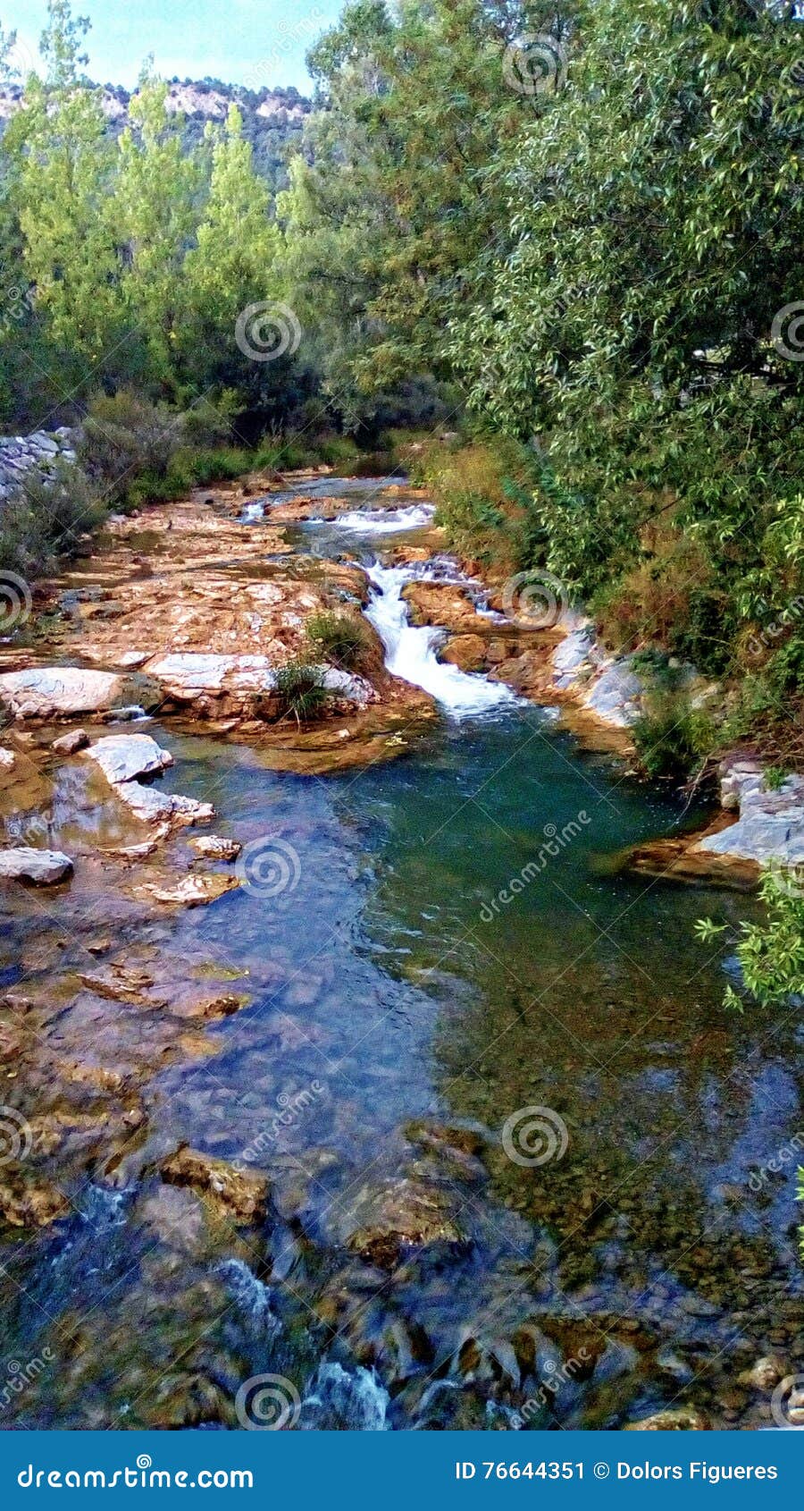 Aigua de Valls river stock image. Image of valls, aigua - 76644351