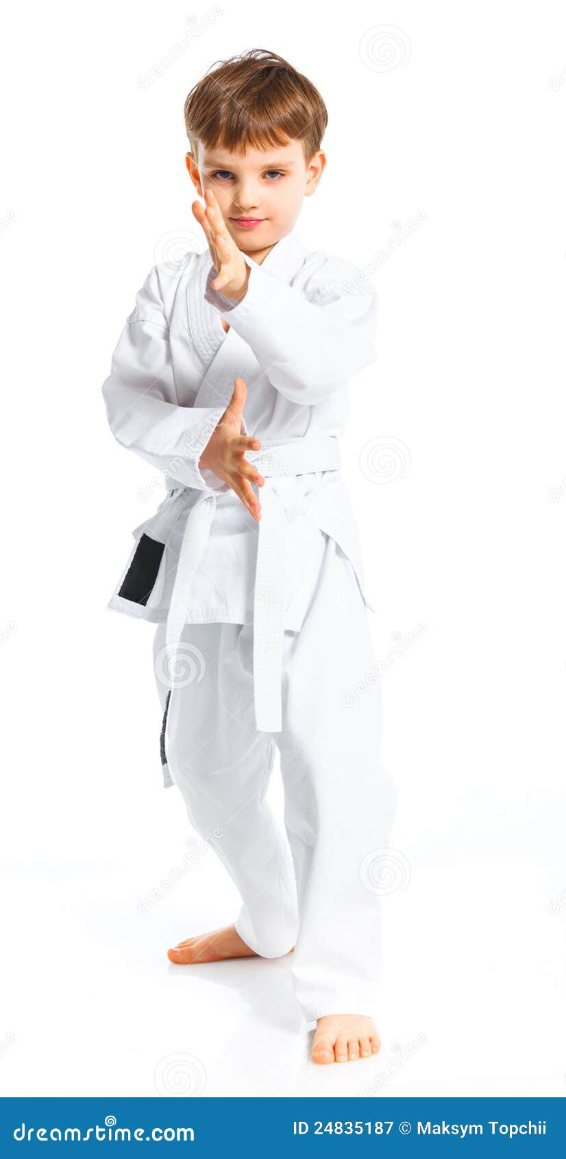Aikido Fighting Pose With Wooden Bokken Stock Image | CartoonDealer.com ...