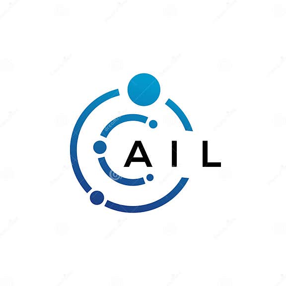 AIL Letter Logo Design on Black Background. AIL Creative Initials ...