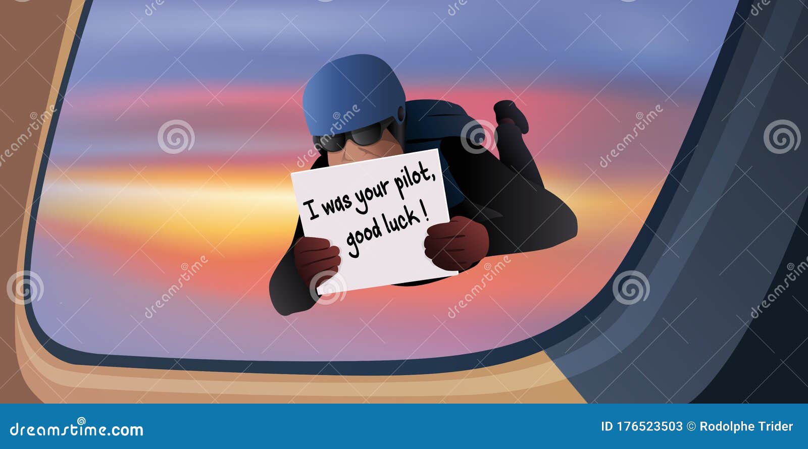 Parachute Message Labels Cartoon Vector | CartoonDealer.com #19476871