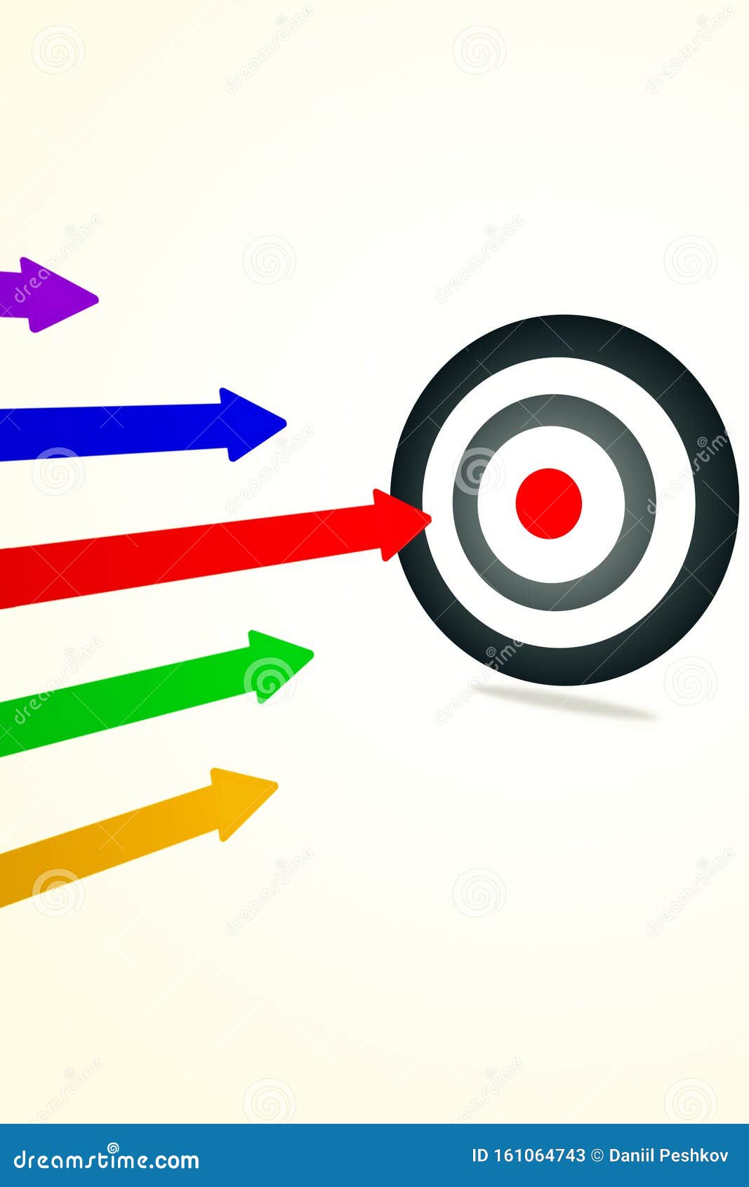 Aim and achieve concept stock illustration. Illustration of competitive ...