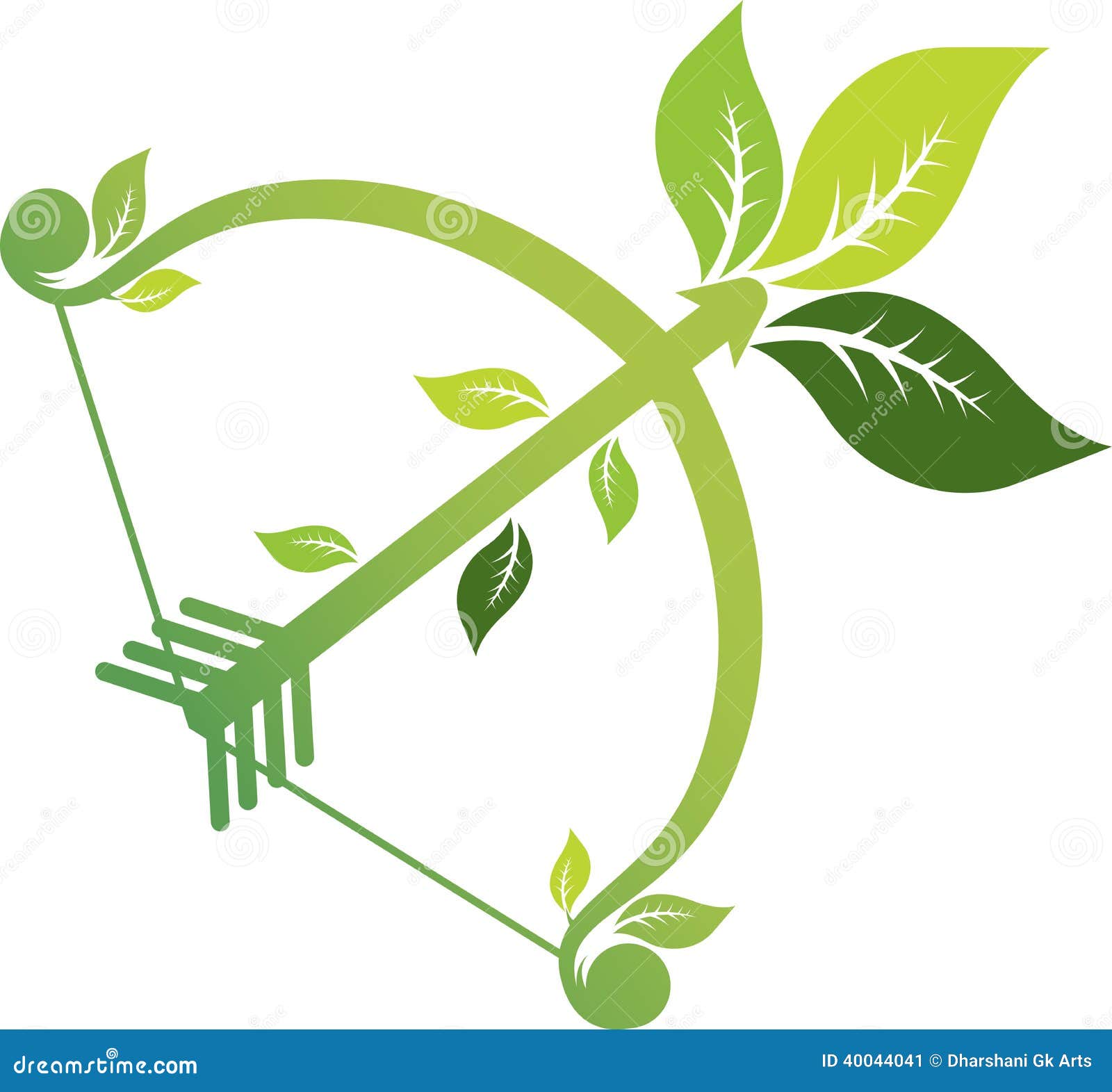 Arrow With Leaf And Letter B Logo, Organic Alphabet Logo Vector ...
