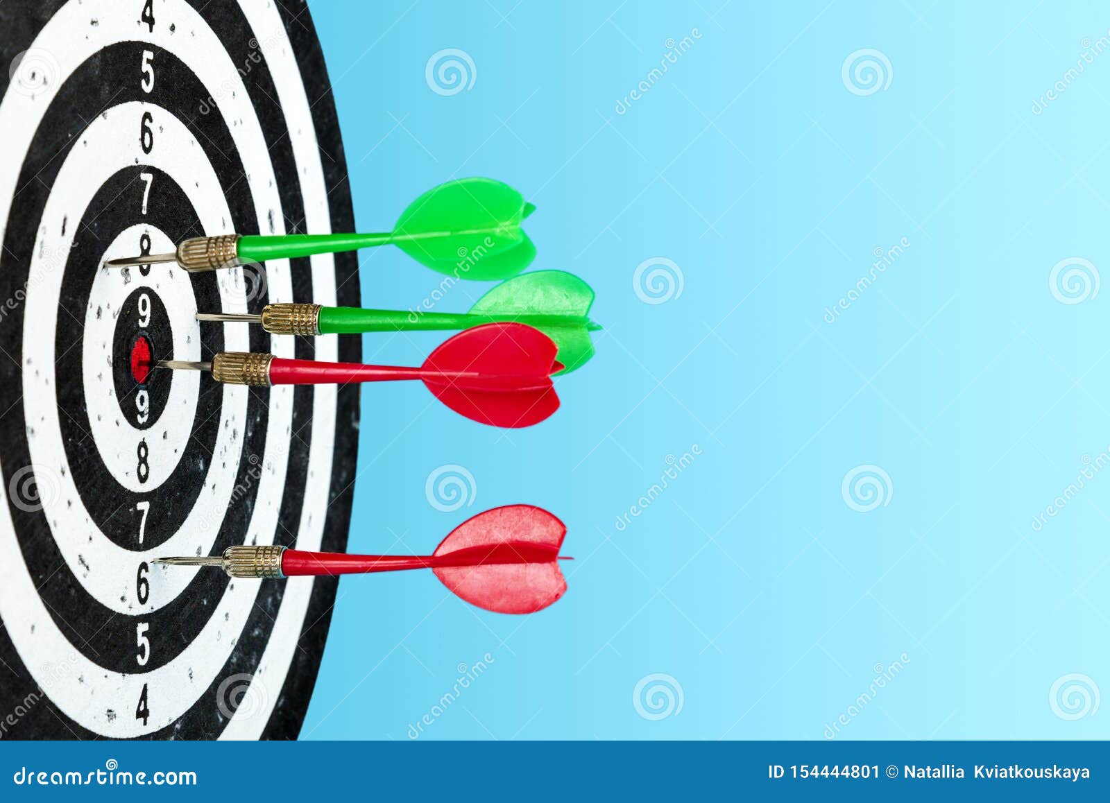 Aim with Arrows in the Center. Hit the Target Stock Image - Image of ...