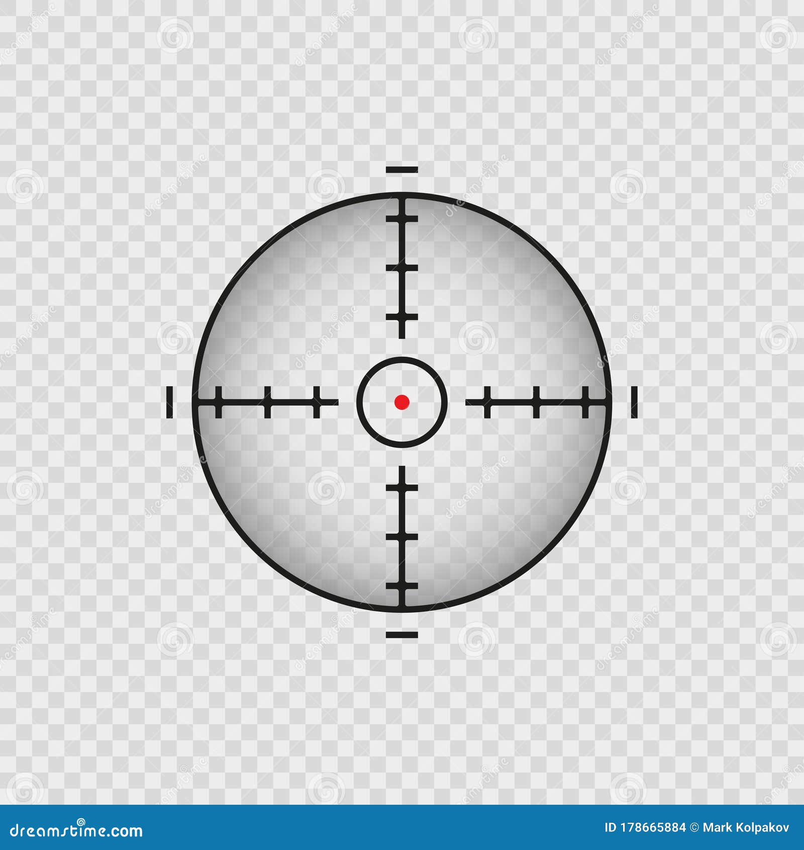 Aim for Concept Design. Transparent Background Stock Illustration ...