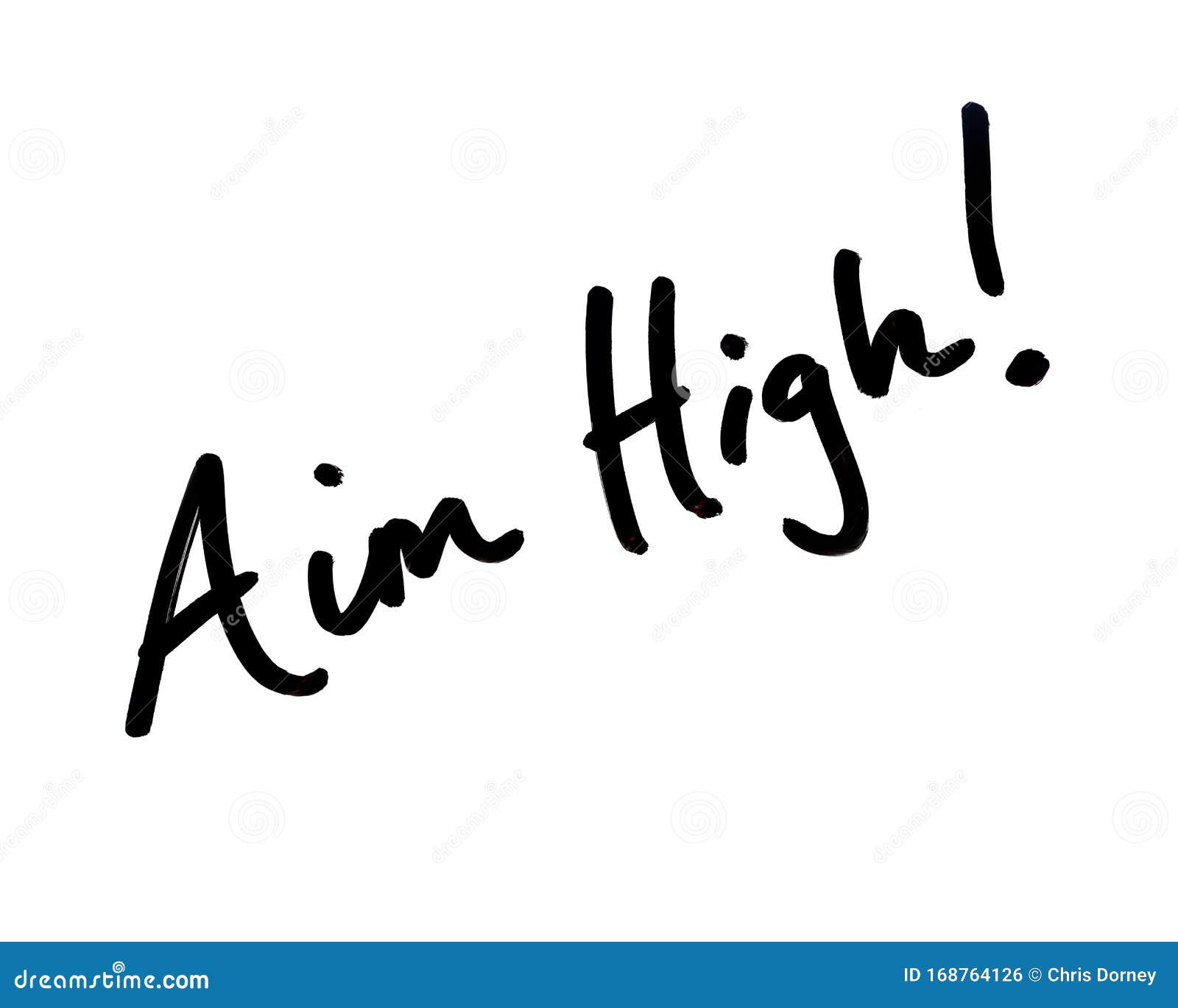 Aim High stock illustration. Illustration of note, confident - 168764126