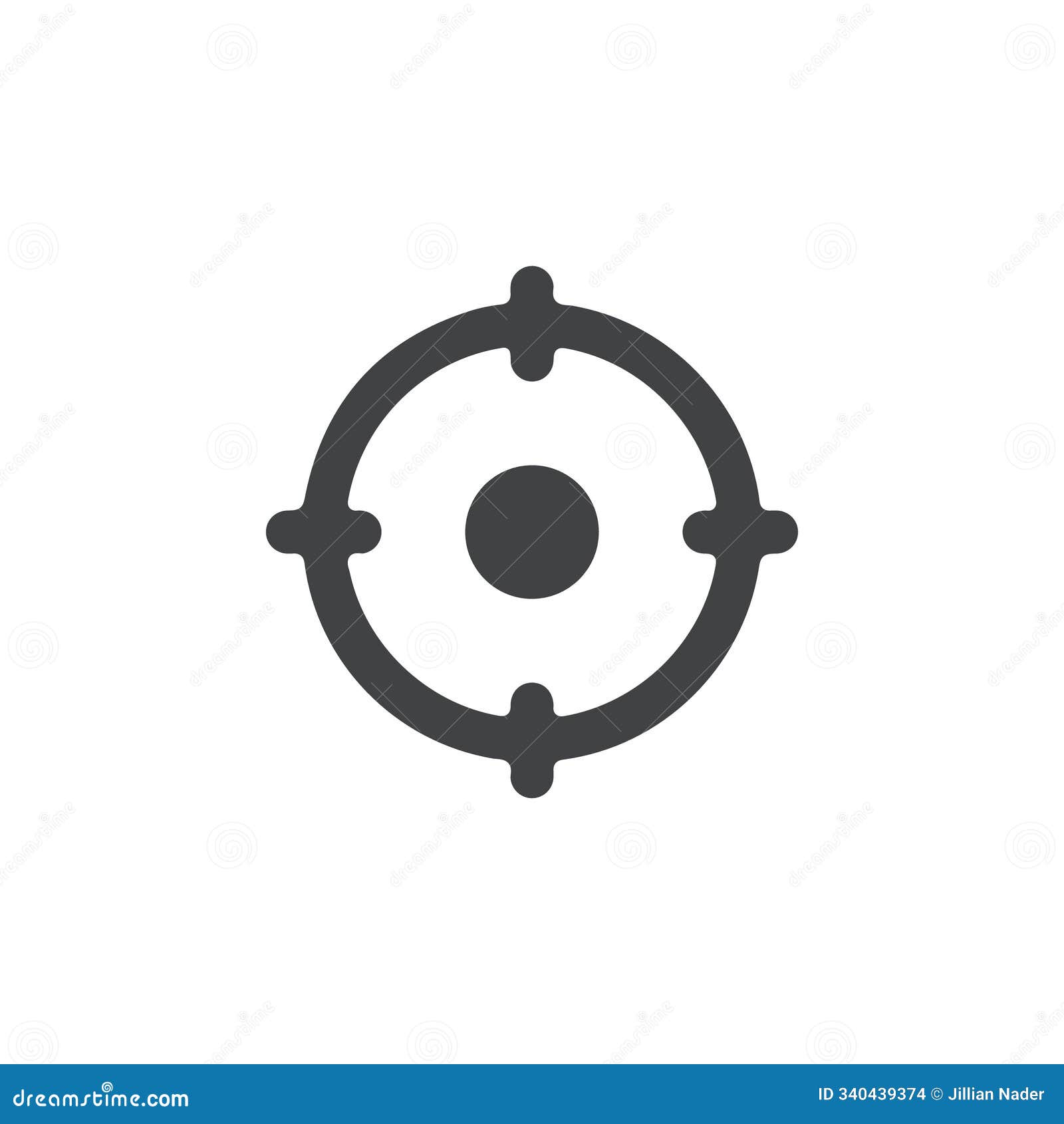 Aim Icon Group Symbol or Sign Vector Stock Illustration - Illustration ...