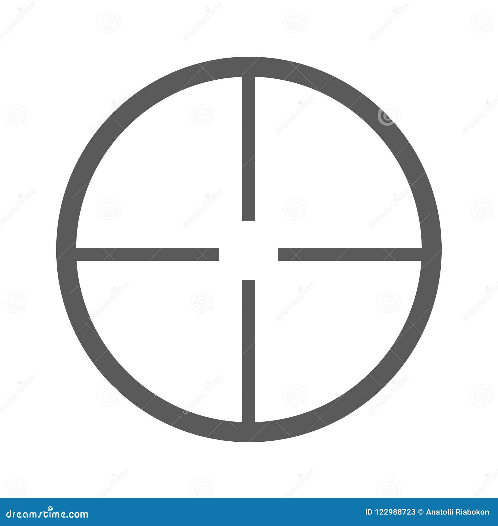 Aim icon simple stock illustration. Illustration of cross - 122988723