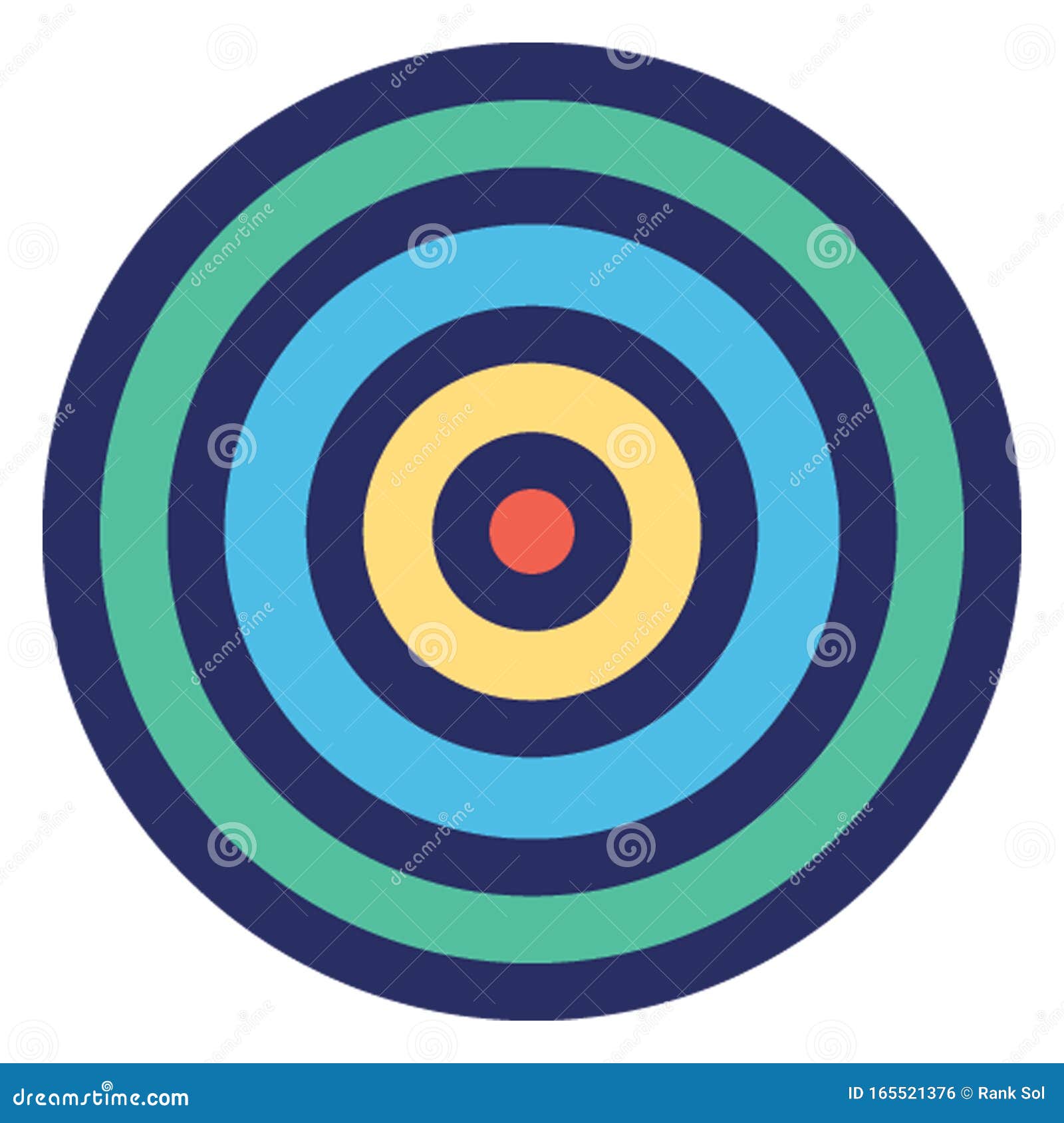 Aim Isolated Vector with Outline Icon Which Can Easily Modify or Edit ...