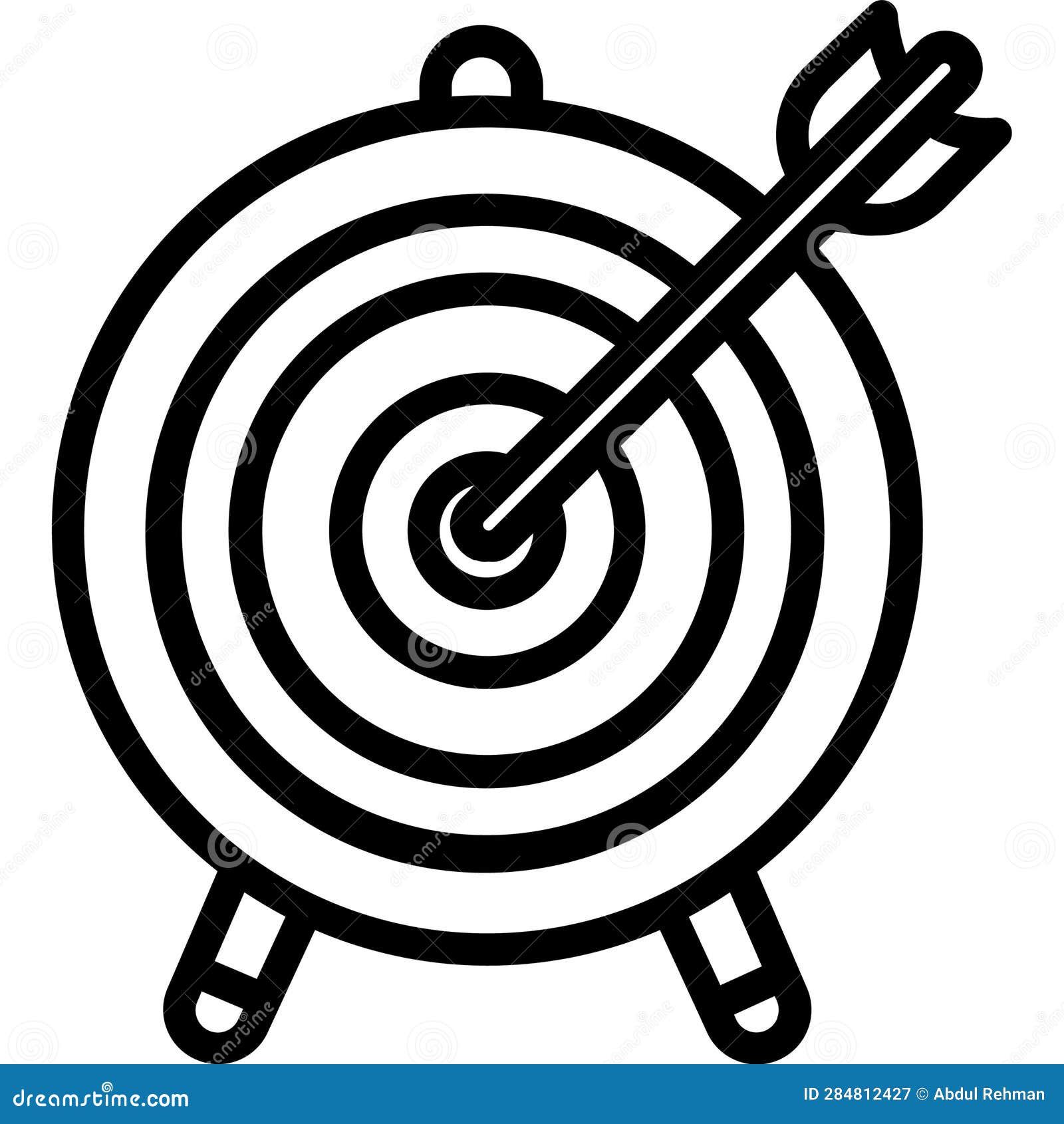 Aim Outline Vector Icon that Can Easily Edit or Modify . Stock Vector ...