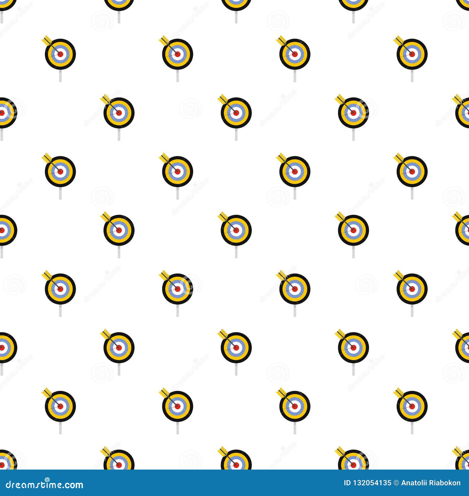 Aim Pattern Seamless Vector Stock Vector - Illustration of focus ...