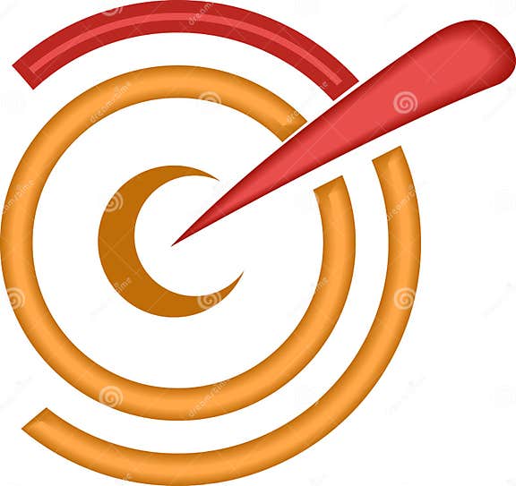 Aim point stock vector. Illustration of colorful, competitive - 14504558