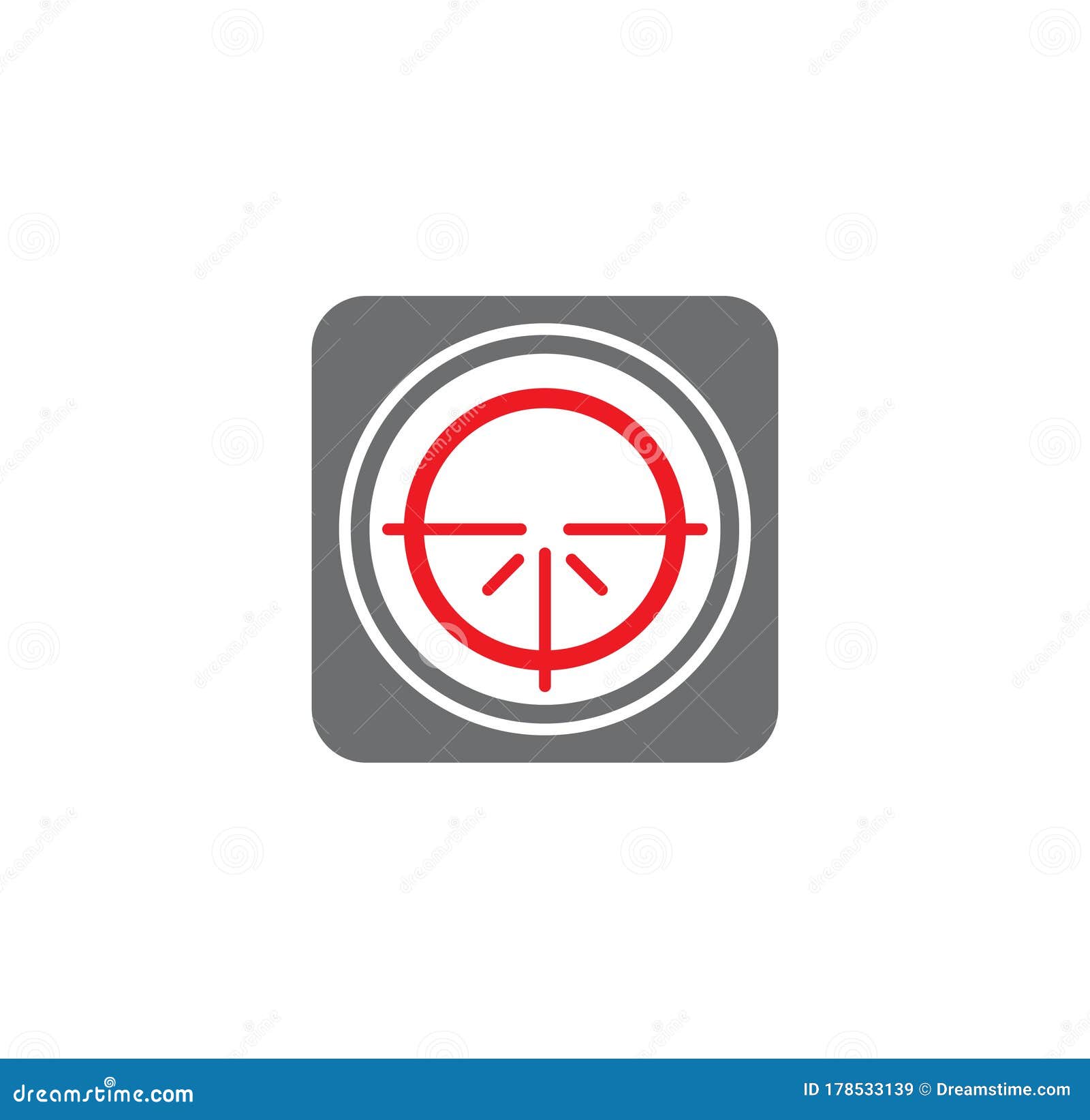 Aim Related Icon on Background for Graphic and Web Design. Creative ...