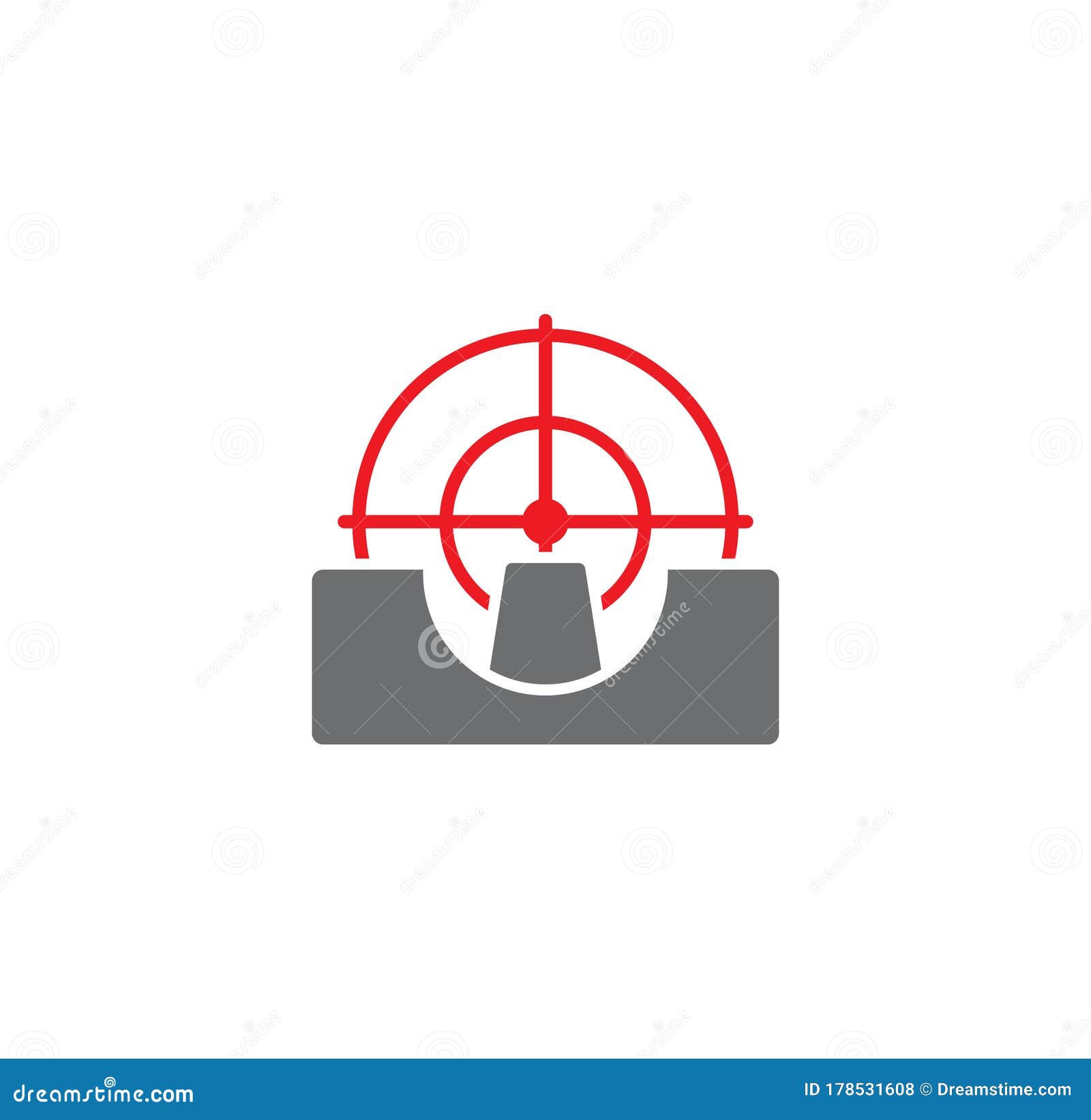 Aim Related Icon on Background for Graphic and Web Design. Creative ...