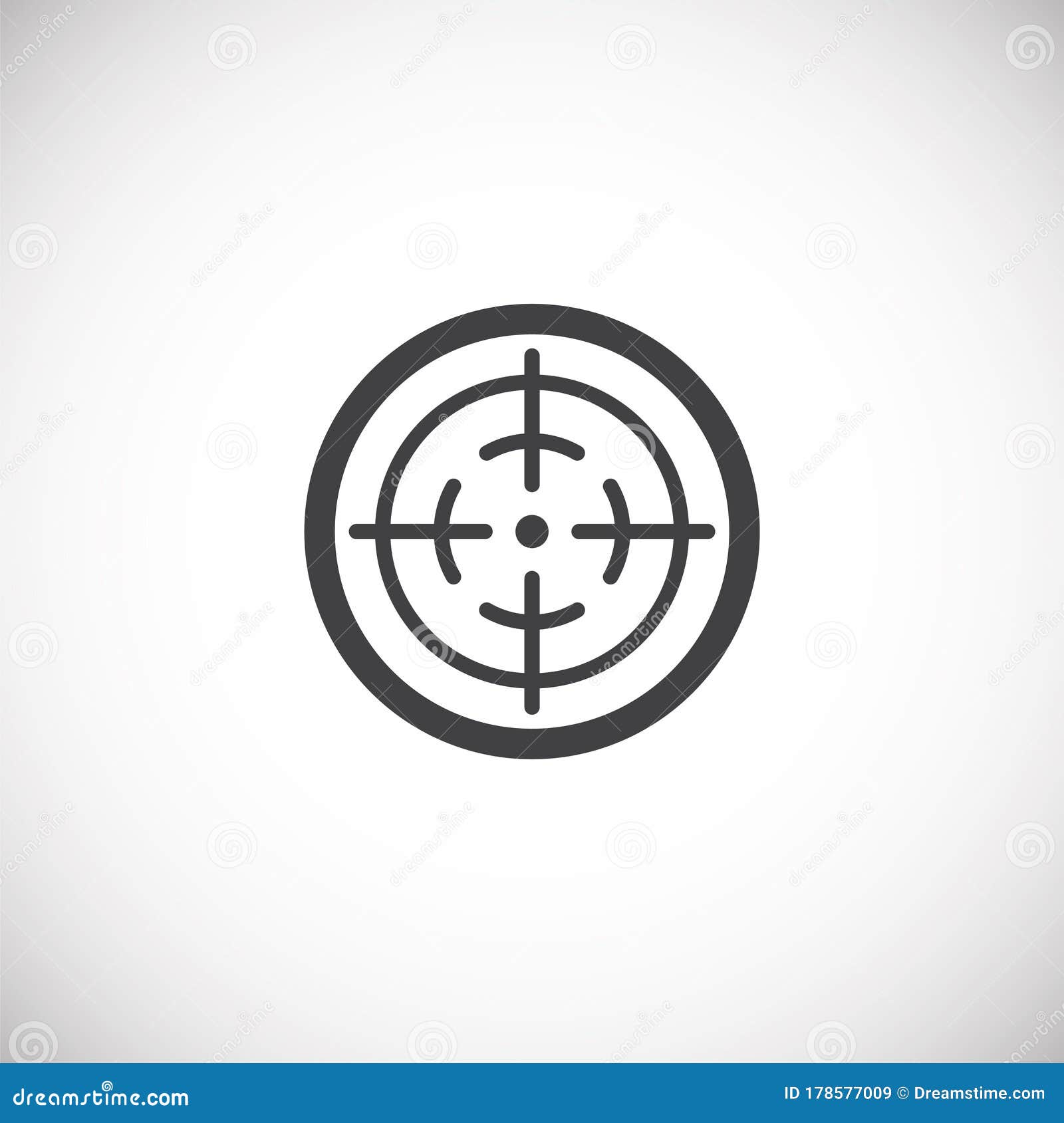 Aim Related Icon on Background for Graphic and Web Design. Creative ...