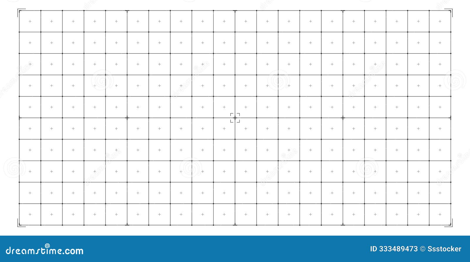Aim Square Grid. Digital Interface System Screen Cartoon Vector ...