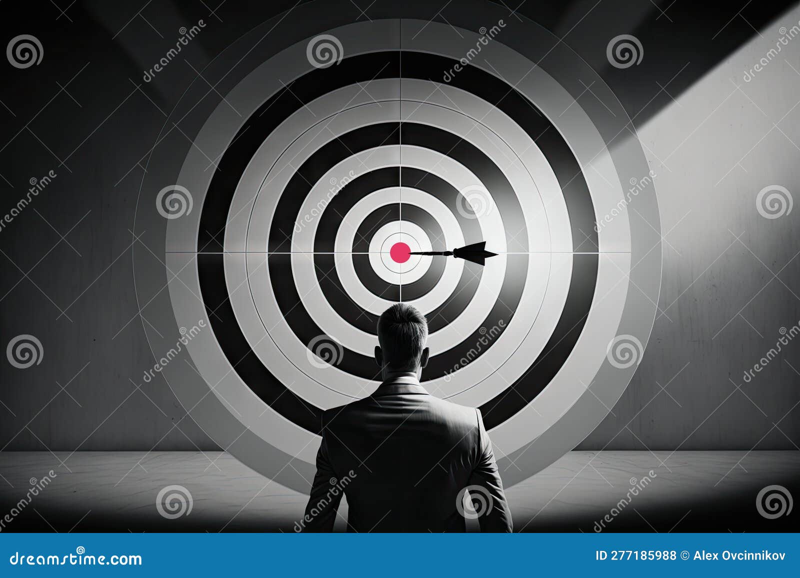 Aim for Success: Business Targeting Concept. Stock Illustration ...