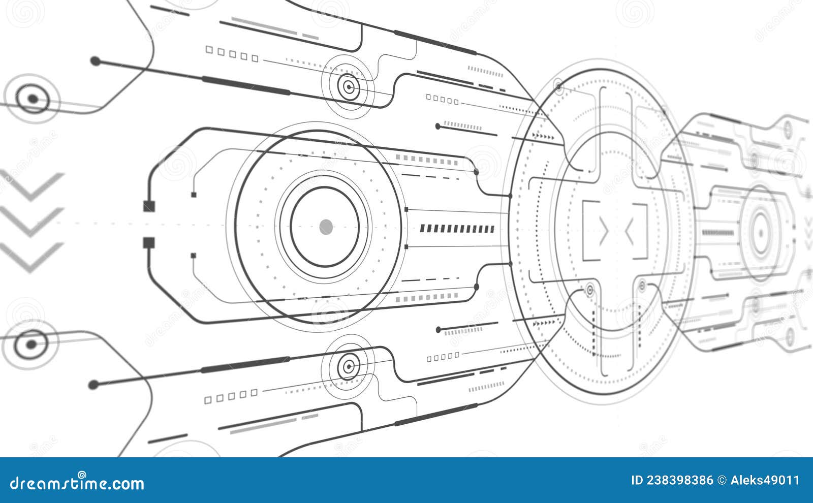 Aim System. Futuristic Aiming .Digital Technology .HUD Digital ...