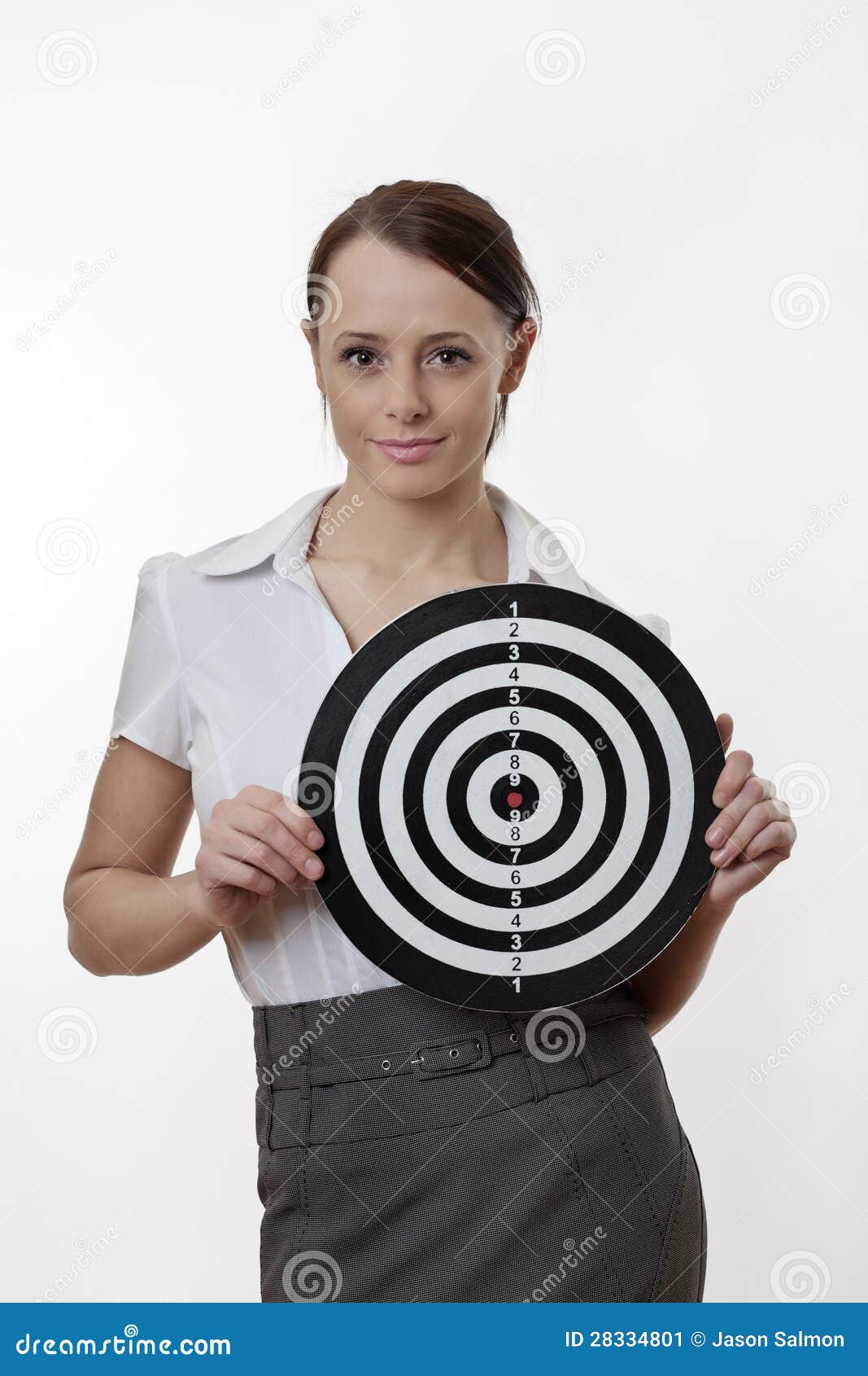 Aim at the target stock image. Image of female, sport - 28334801