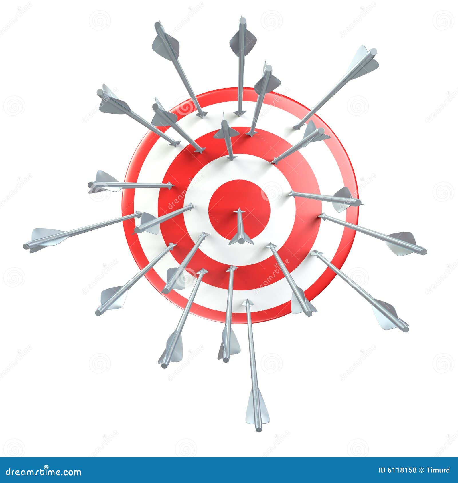 Aim, target, arrows stock illustration. Illustration of competition ...