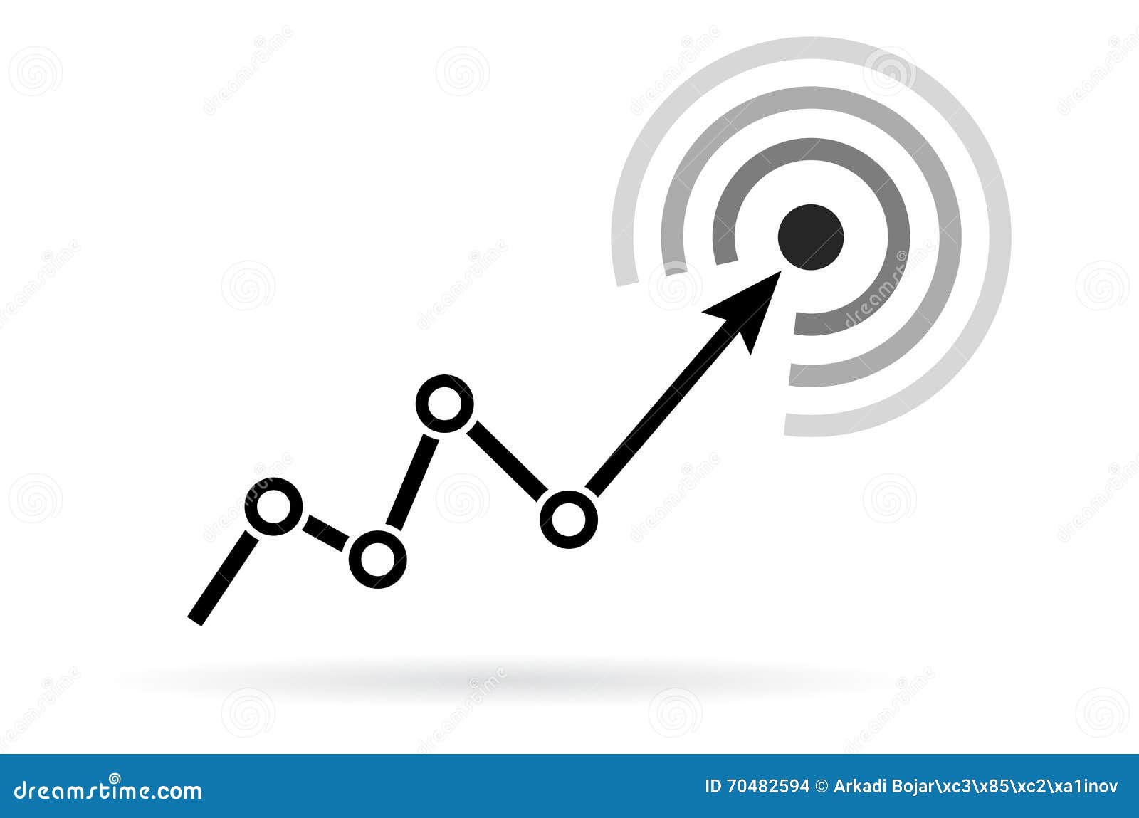 Aim target icon stock vector. Illustration of impulse - 70482594
