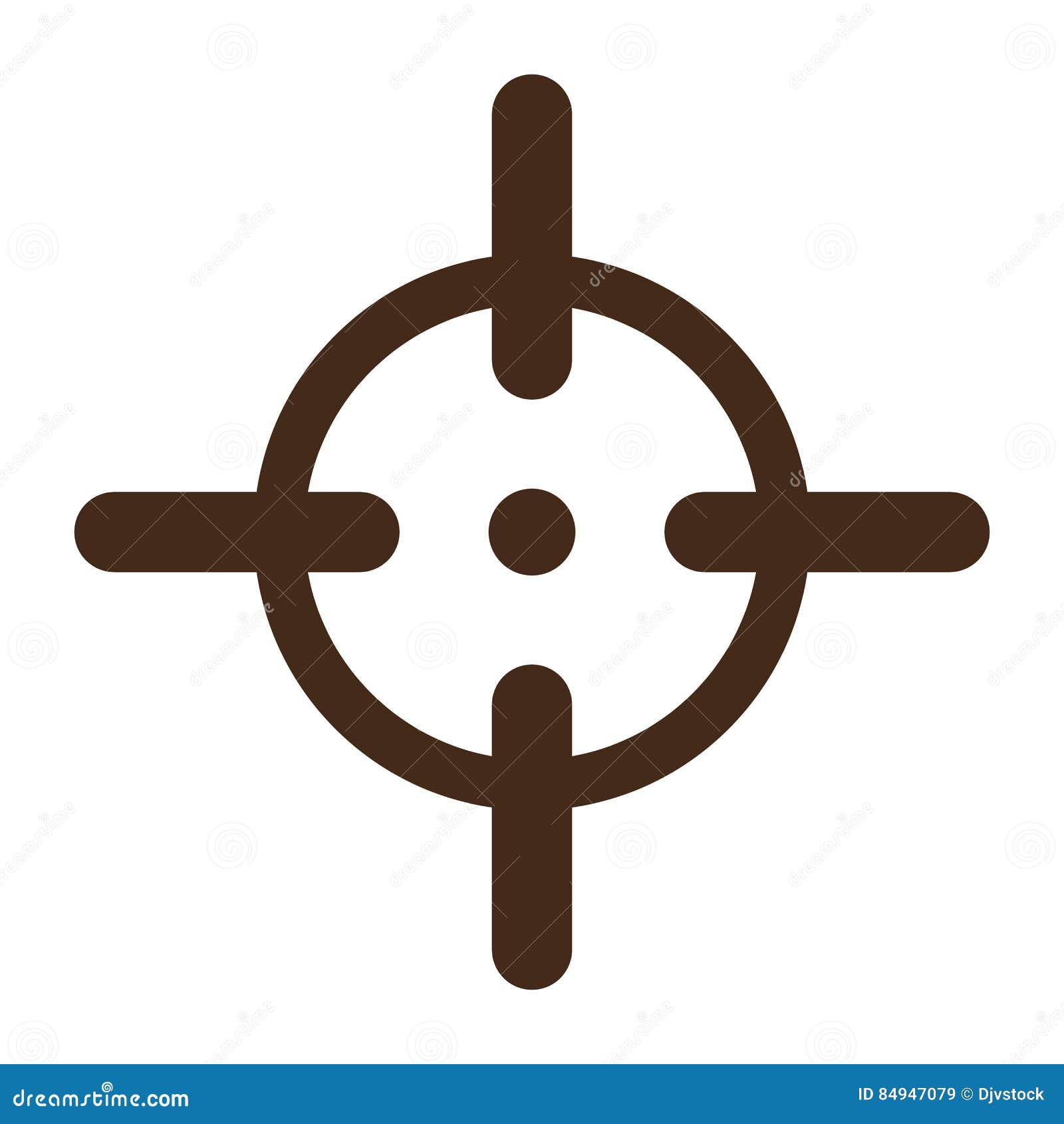 Aim To Fire the Gun Accurately Icon Image Stock Illustration ...