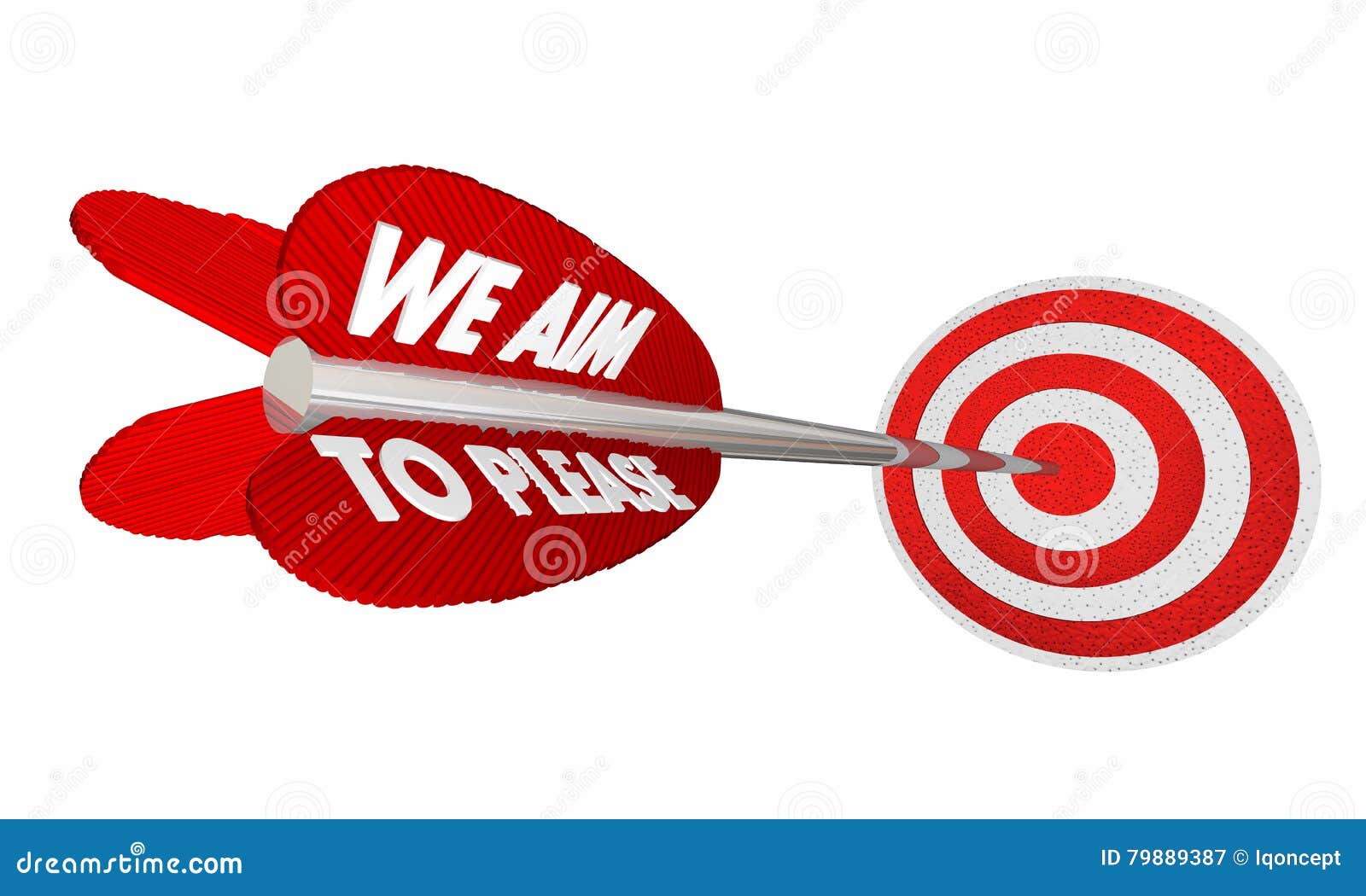 We Aim To Please Arrow Target Bulls Eye Stock Illustration ...