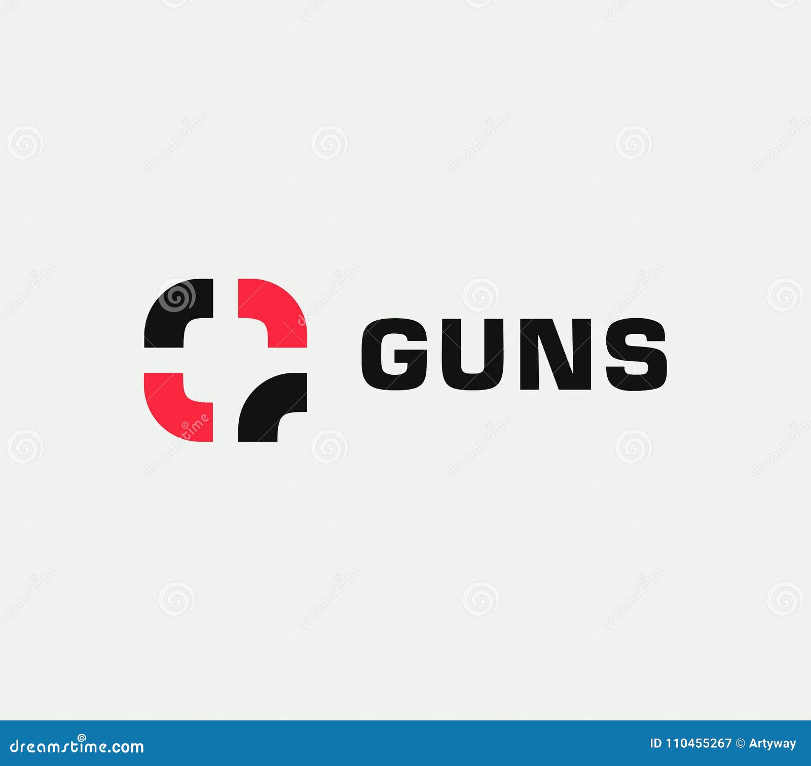 Aim Vector Linear Stylized Icon, Goal Abstract Sign, Target Symbol, Gun ...