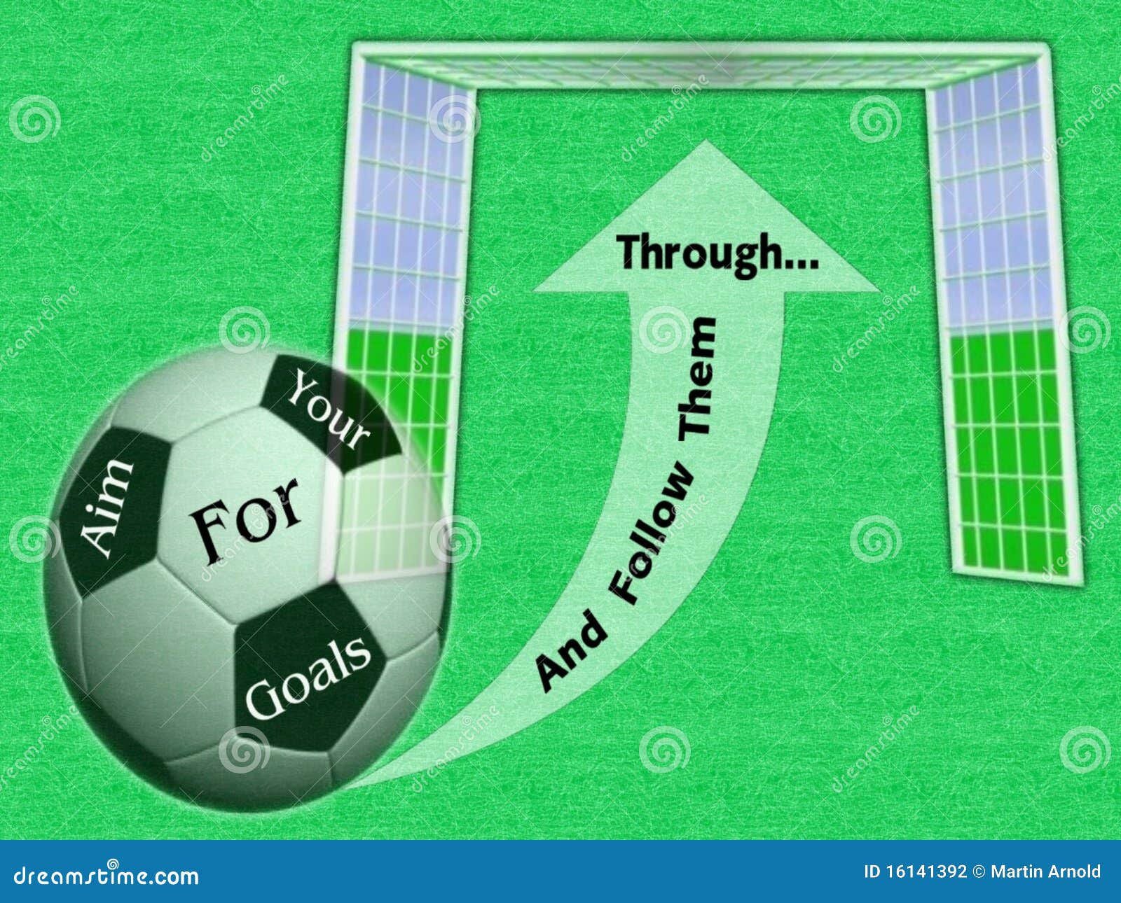 Aim for Your Goals stock photo. Image of display, pitch - 16141392