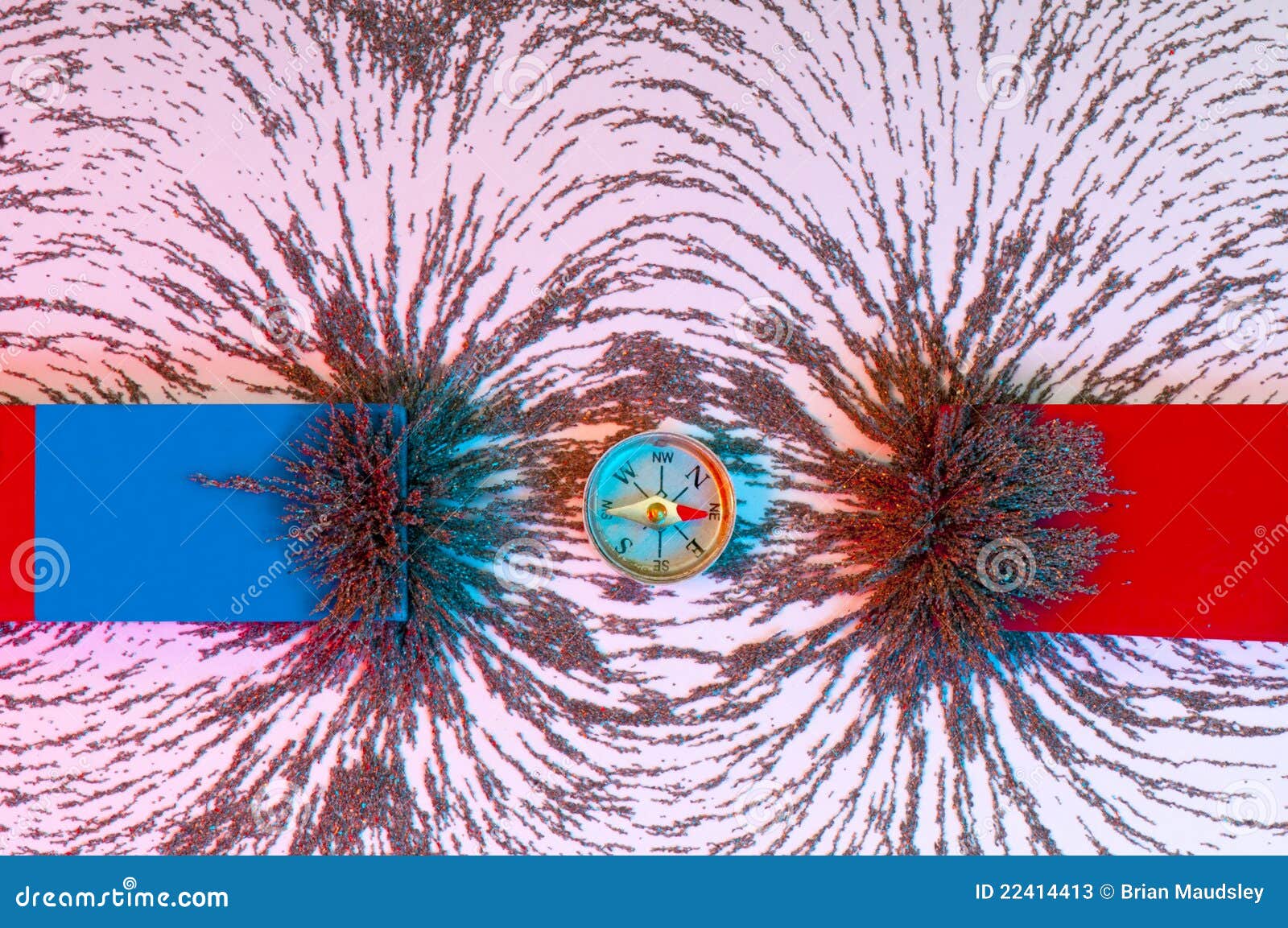 Aimants Attirant L'eachother Image stock - Image du différent, poteau ...