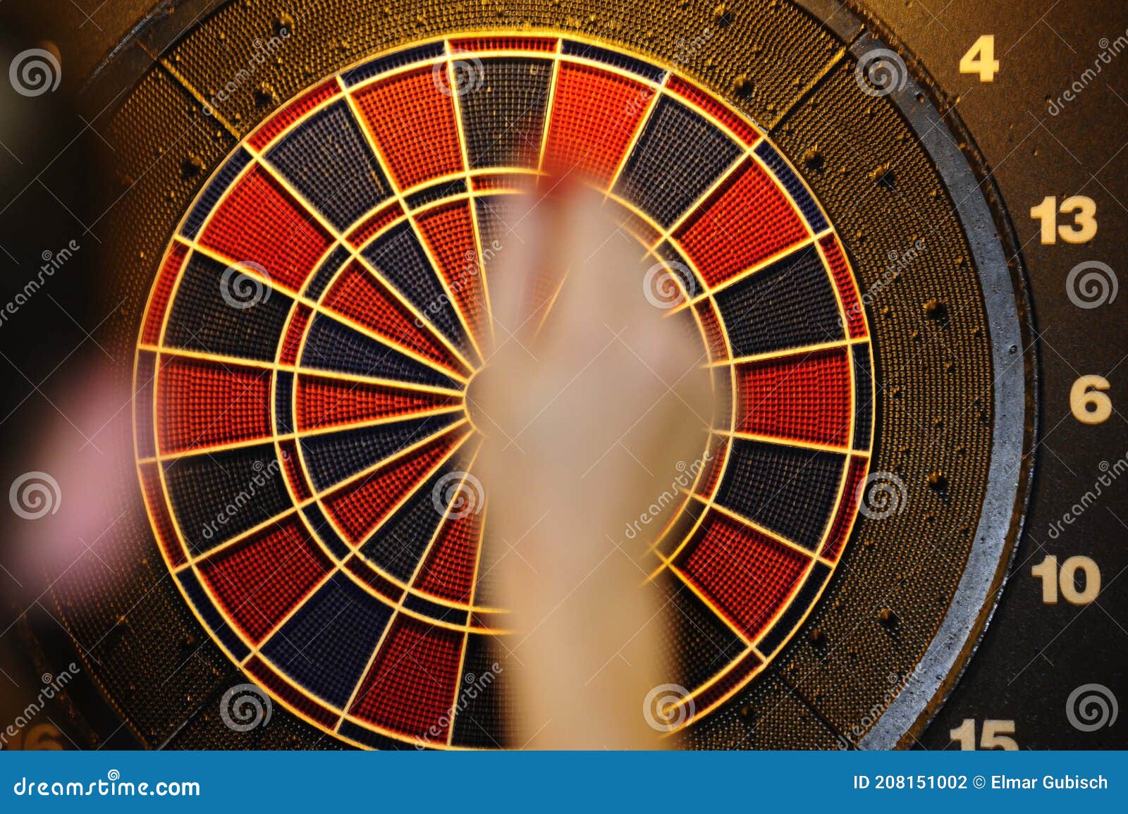 Playing Darts on a Dartboard Stock Photo - Image of training, activity ...