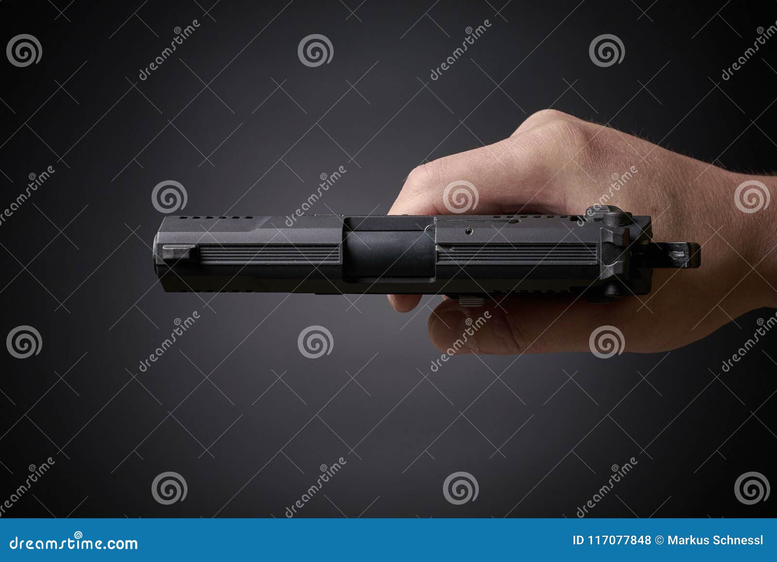 Aiming pistol stock photo. Image of pistol, aiming, army - 117077848