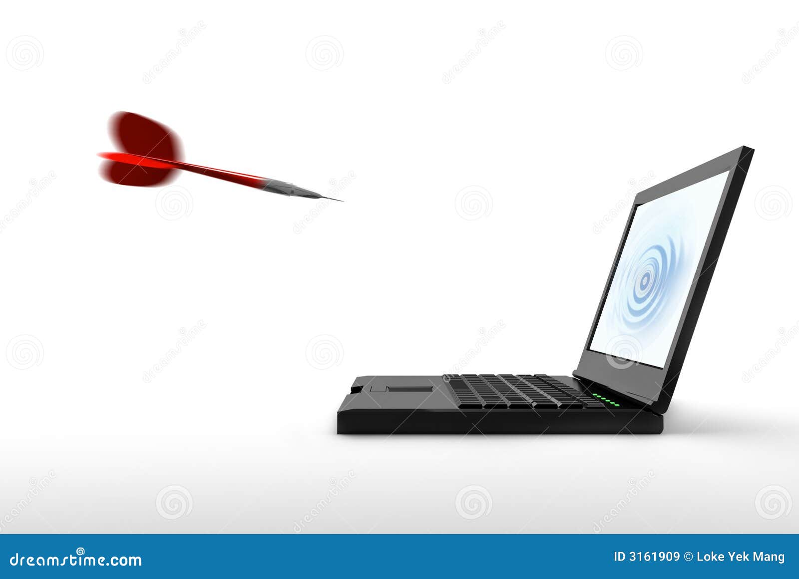 Aiming the right target stock illustration. Illustration of notebook ...