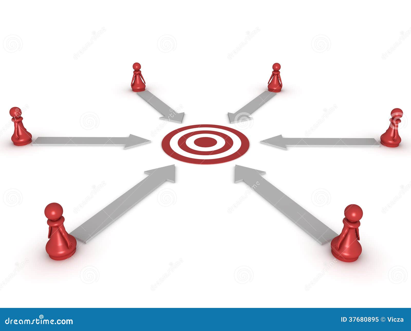 Aiming for the target stock illustration. Illustration of circle - 37680895