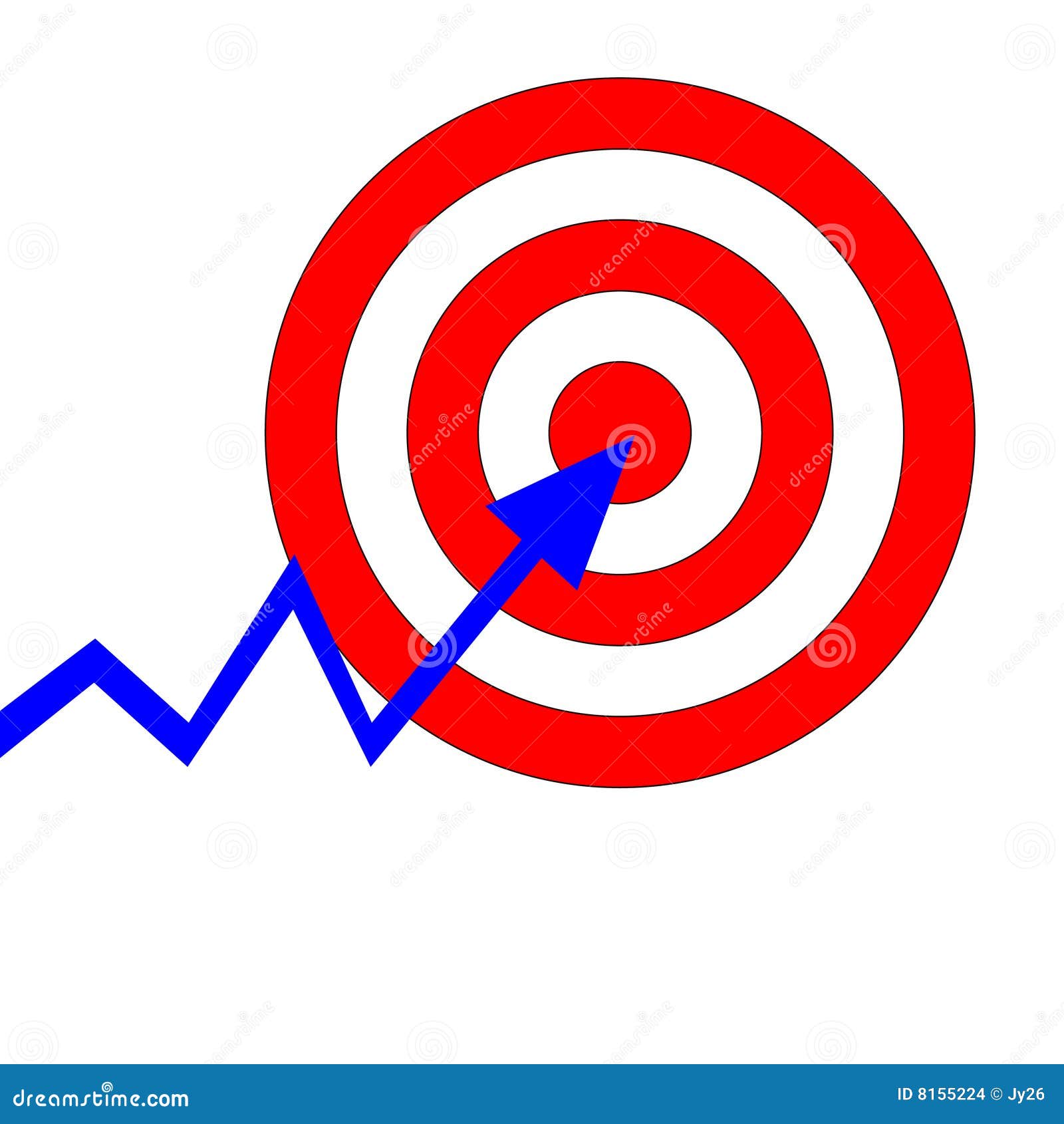 Aiming target stock vector. Illustration of dart, aiming - 8155224