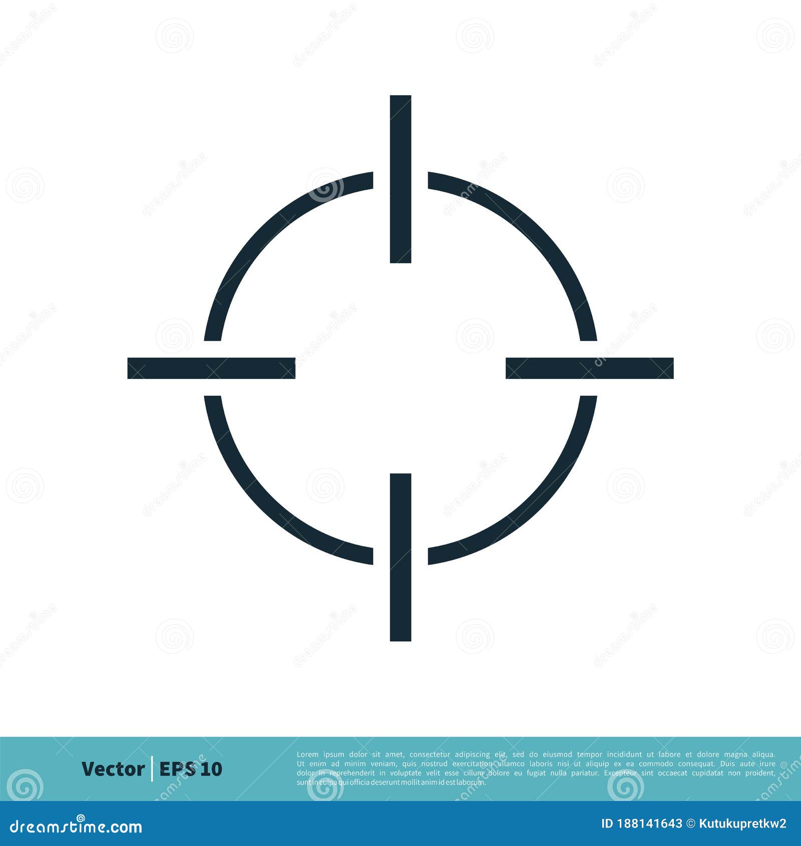 Aiming Target Icon Vector Logo Template Illustration Design. Vector EPS ...