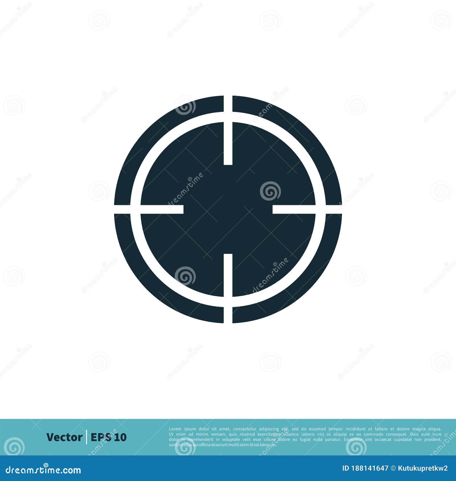 Aiming Target Icon Vector Logo Template Illustration Design. Vector EPS ...
